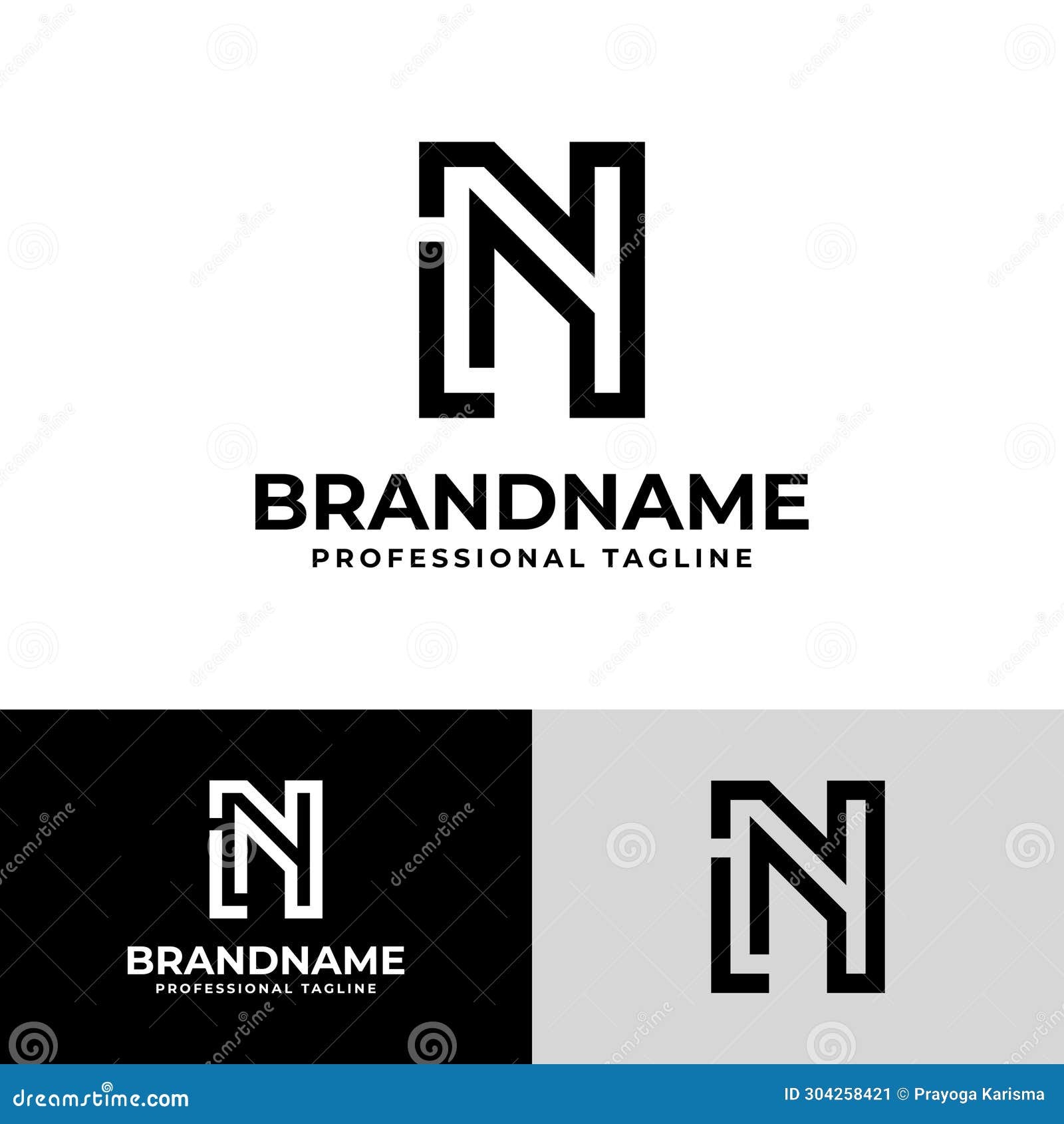 Letter NL Modern Logo, Suitable for Business with NL or LN Initials ...