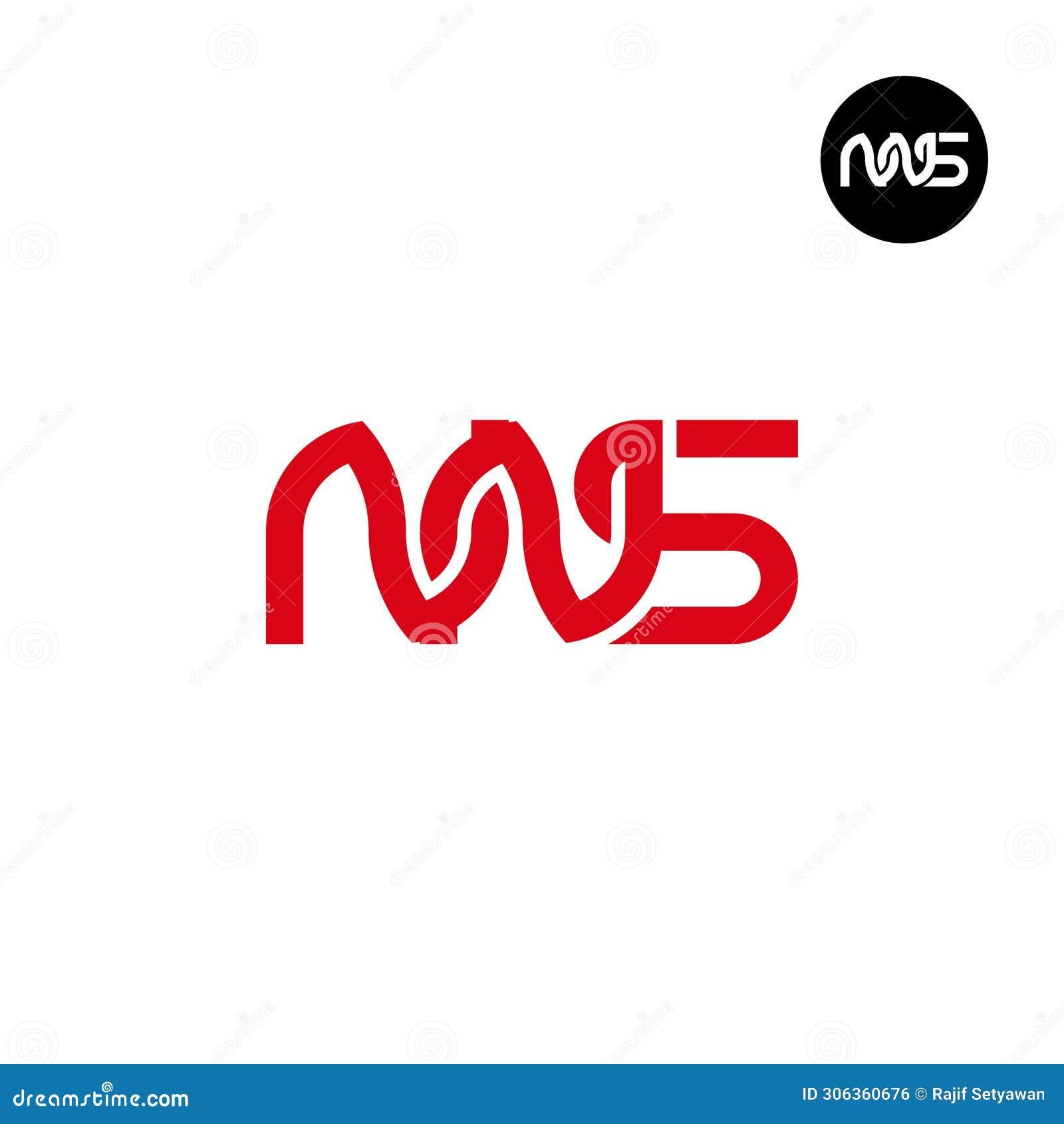 Letter NNS Monogram Logo Design Stock Vector - Illustration of ...