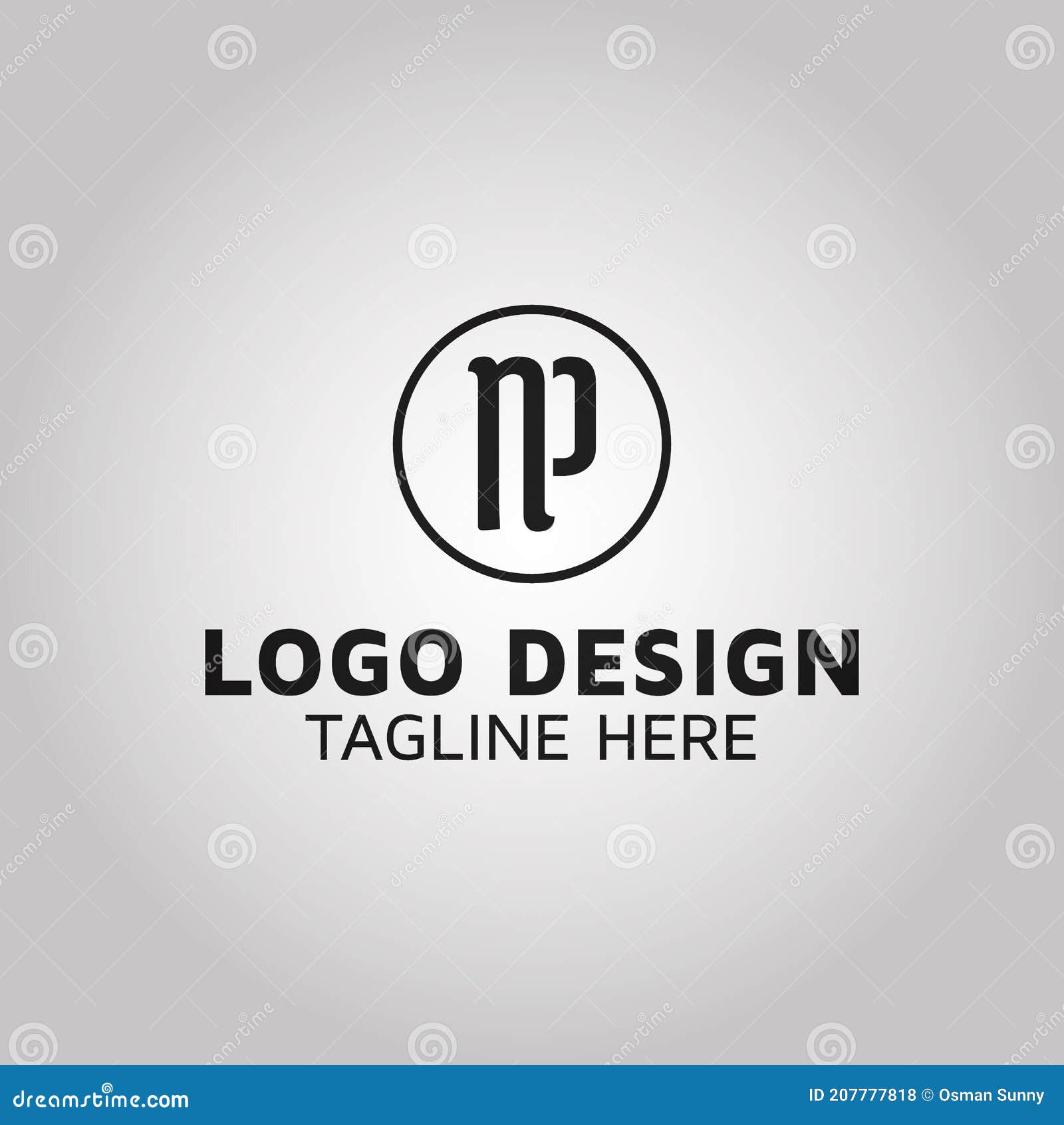 Letter NP Initial NP Logo Design Company Stock Vector - Illustration of ...