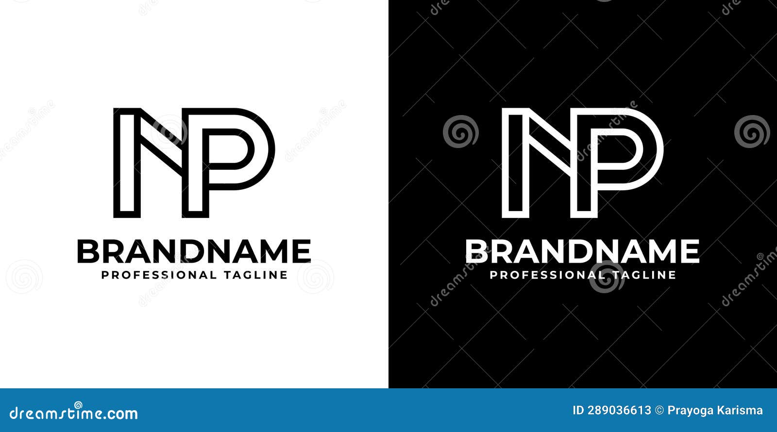 Letter NP Monogram Logo, Suitable for Any Business with NP or PN ...