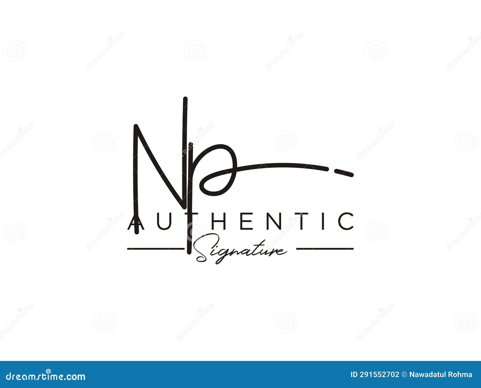 Letter NP Signature Logo Template Vector Stock Vector - Illustration of ...