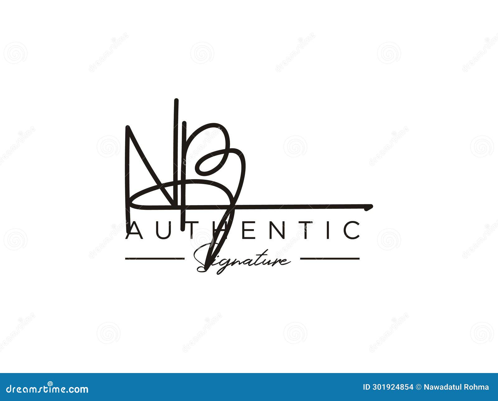 Letter NP Signature Logo Template Vector Stock Vector - Illustration of ...