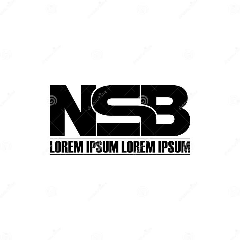 Letter NSB Simple Monogram Logo Icon Design. Stock Vector ...