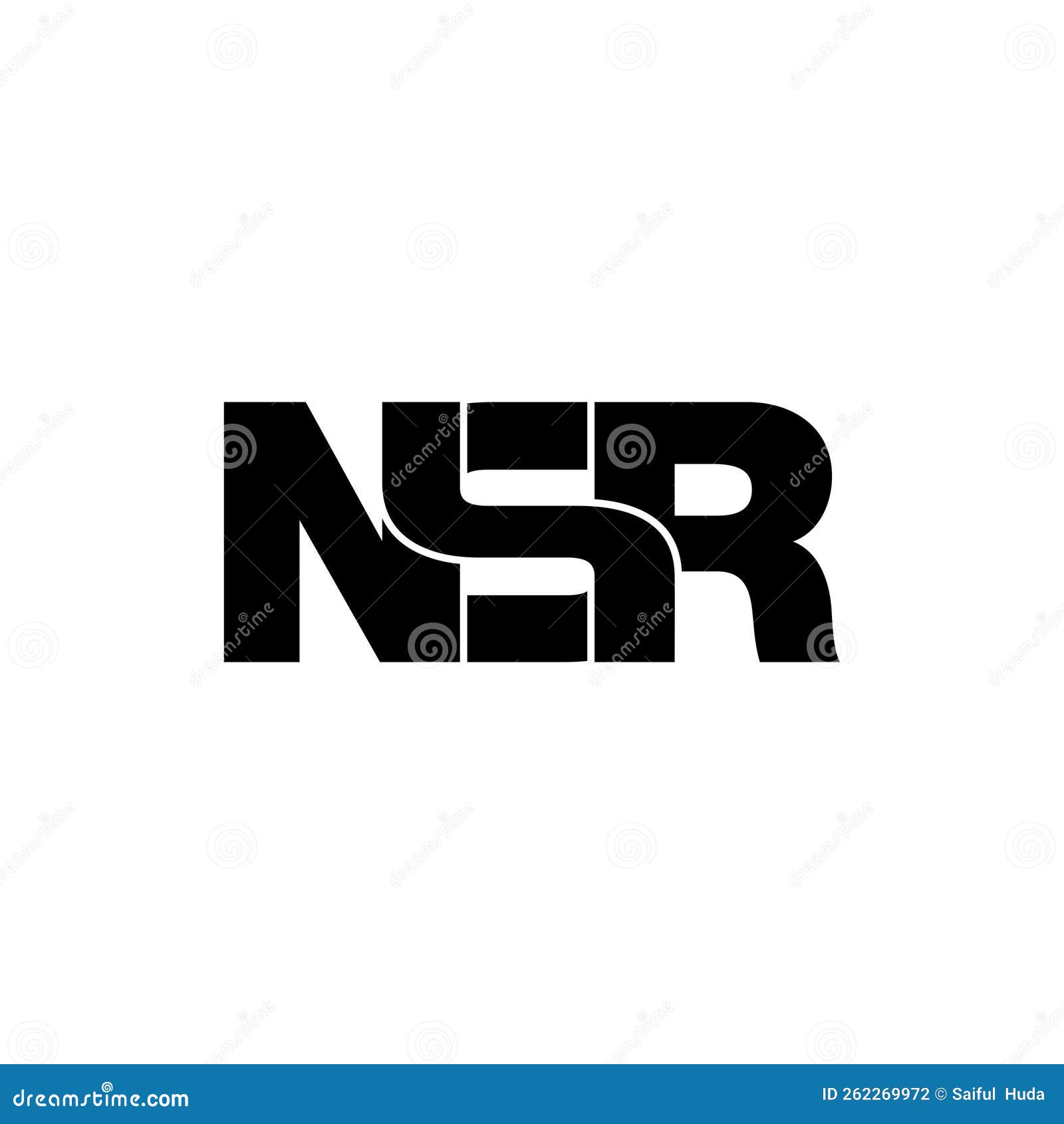 Letter NSR Simple Monogram Logo Icon Design. Stock Vector ...