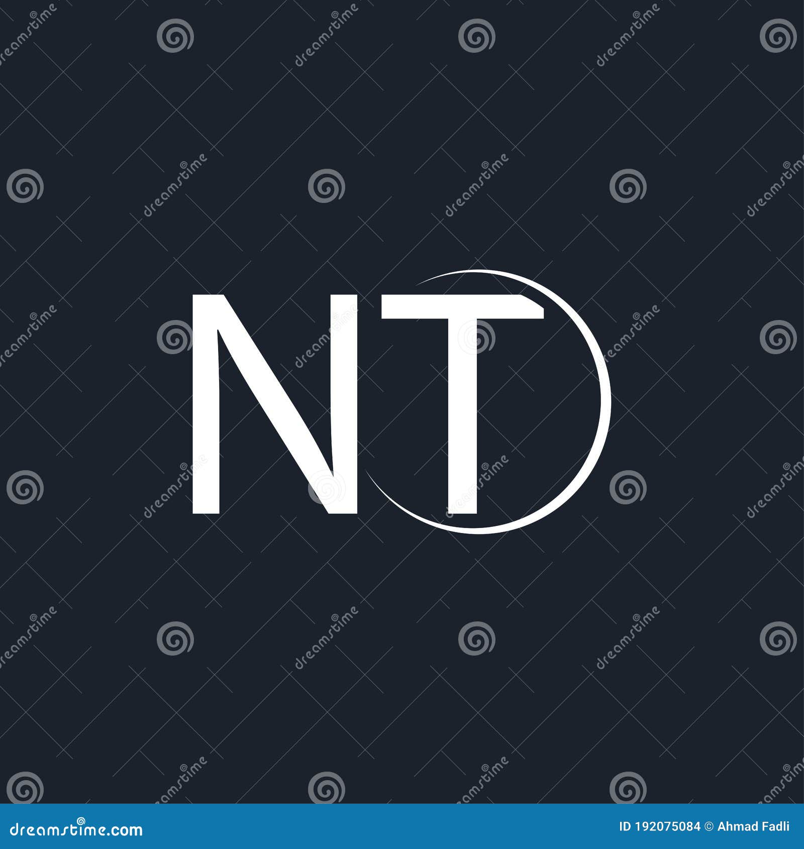 Letter NT Logo Design. stock vector. Illustration of graphic - 192075084