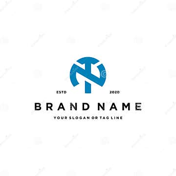 Letter NT Logo Design Vector Stock Vector - Illustration of brand ...