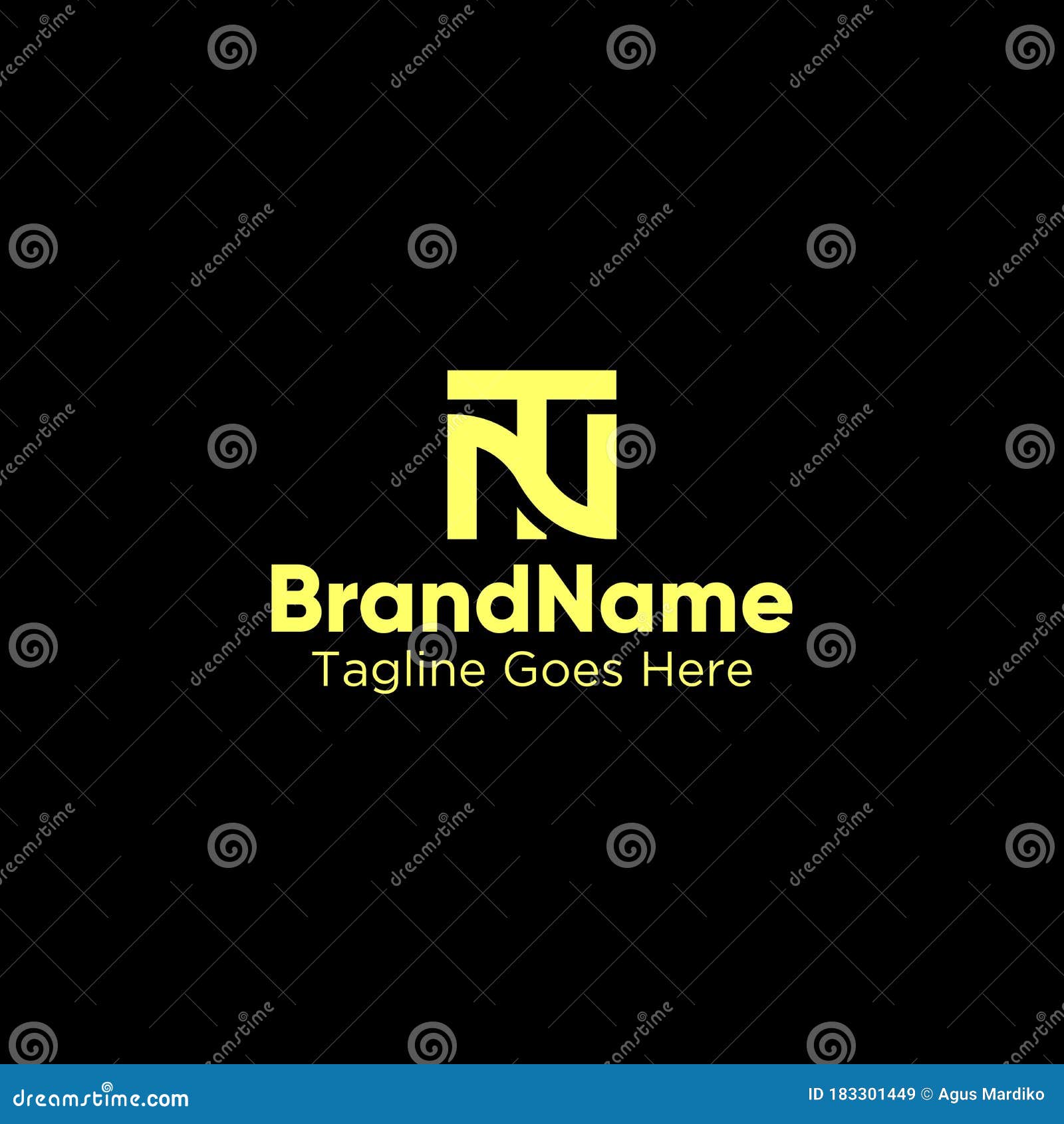 Letter Nt Logo Symbol Icon Vector Eps Stock Vector - Illustration of ...
