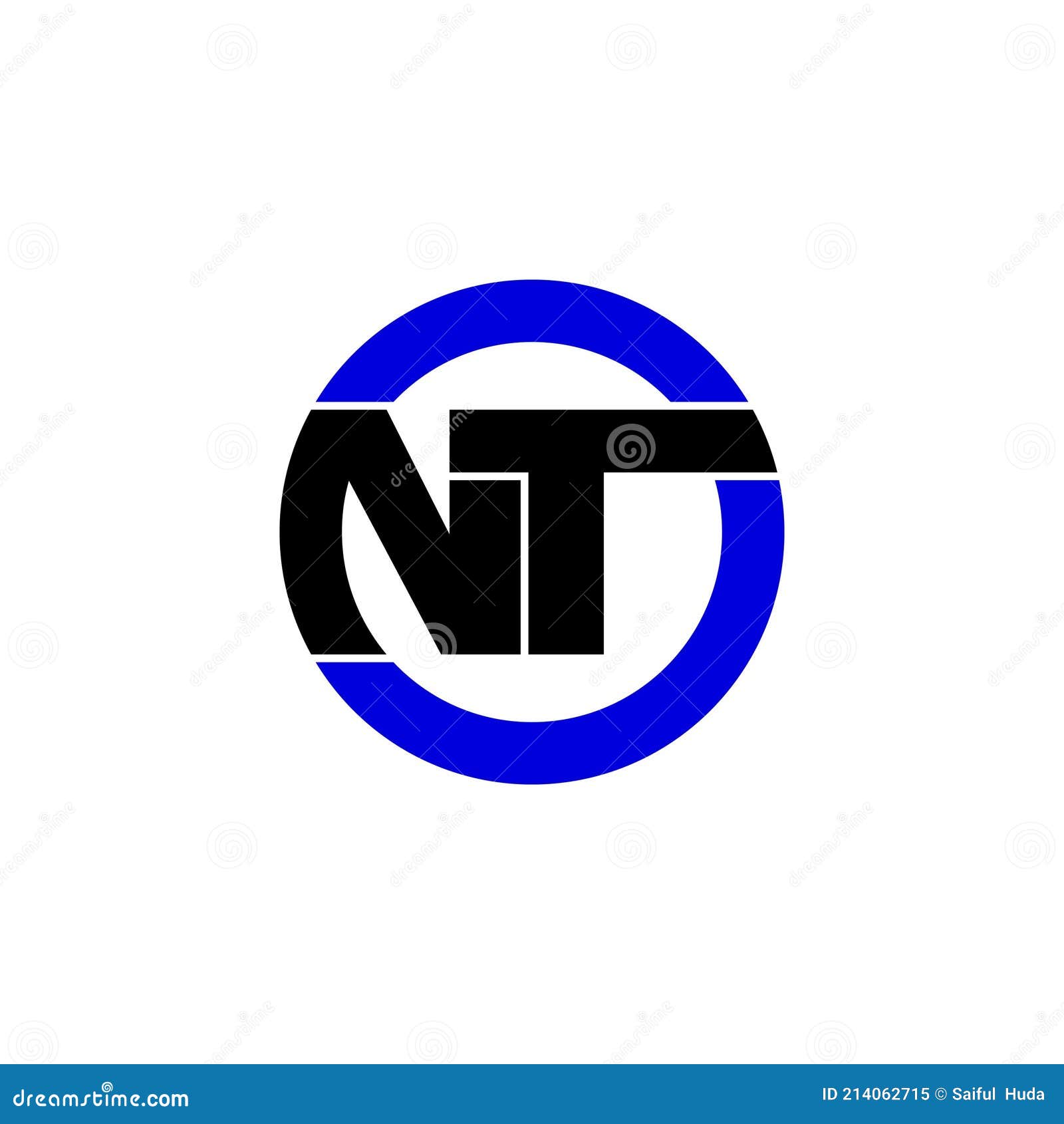 Letter NT Simple Monogram Logo Icon Design. Stock Vector - Illustration ...