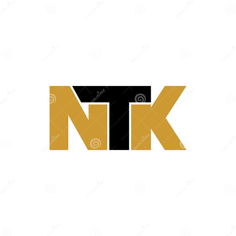 Letter NTK Simple Monogram Logo Icon Design. Stock Illustration ...