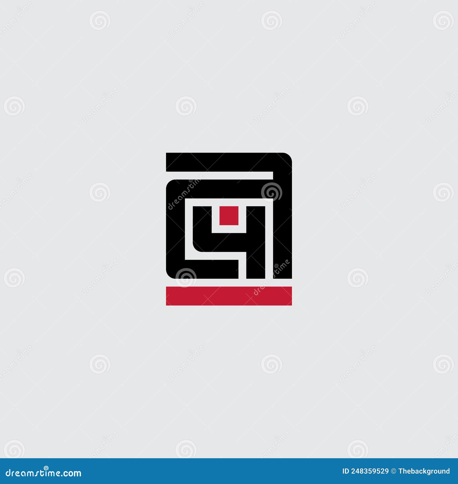 Letter a and Number 4 Four - Logo. A4 - Logotype Stock Vector ...