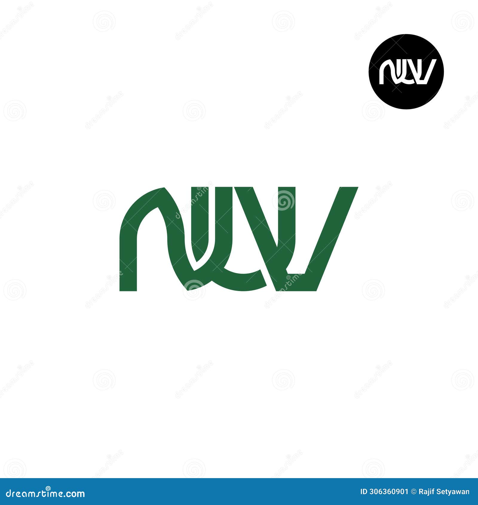 Letter NUV Monogram Logo Design Stock Vector - Illustration of name ...