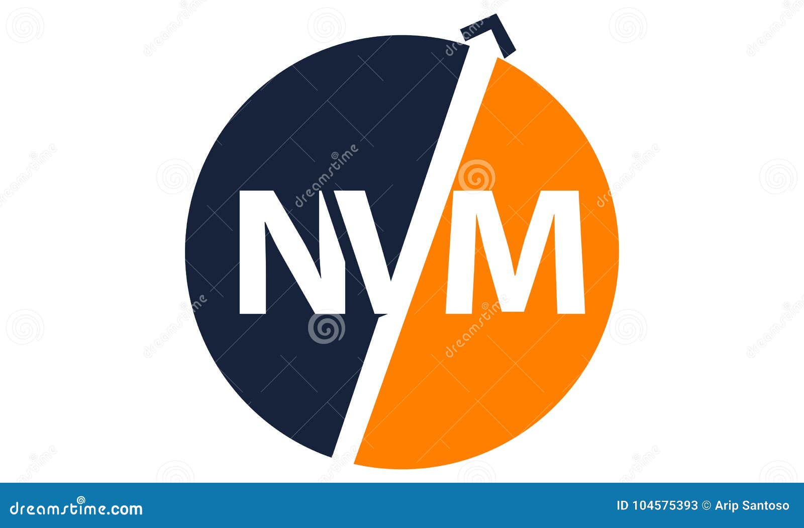 Letter NVM Modern stock vector. Illustration of marketing - 104575393