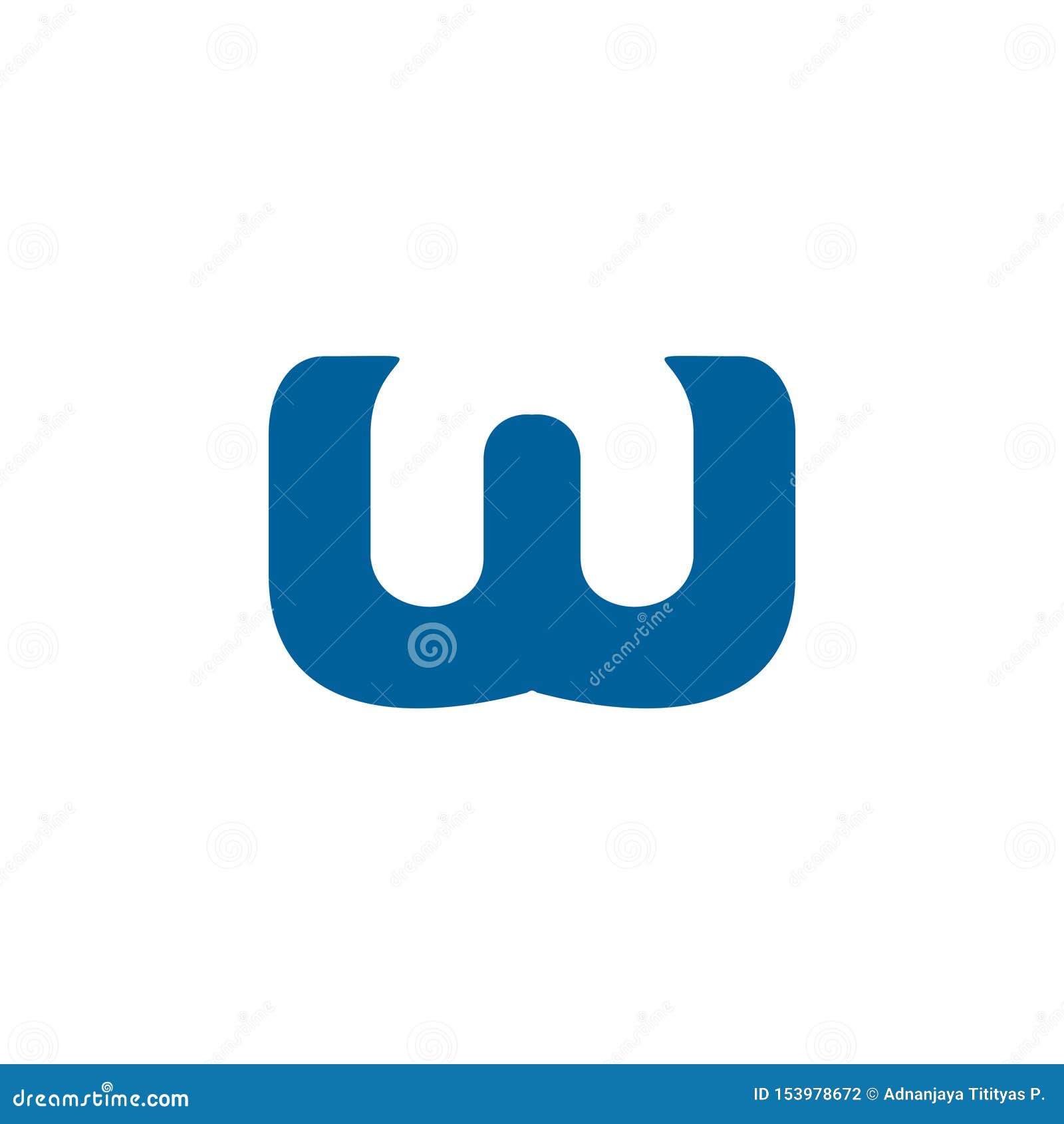 Letter Nw Simple Logo Vector Stock Vector - Illustration of management ...