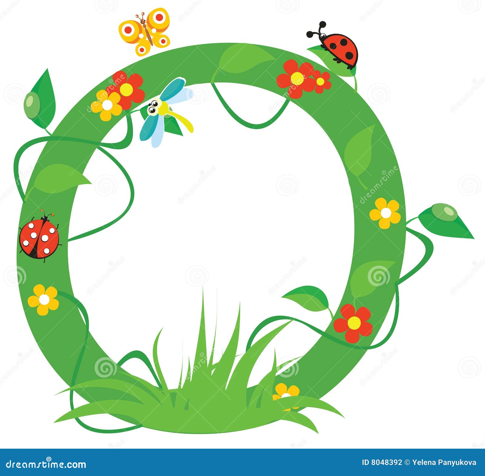 Letter O stock vector. Illustration of alphabet, spring - 8048392