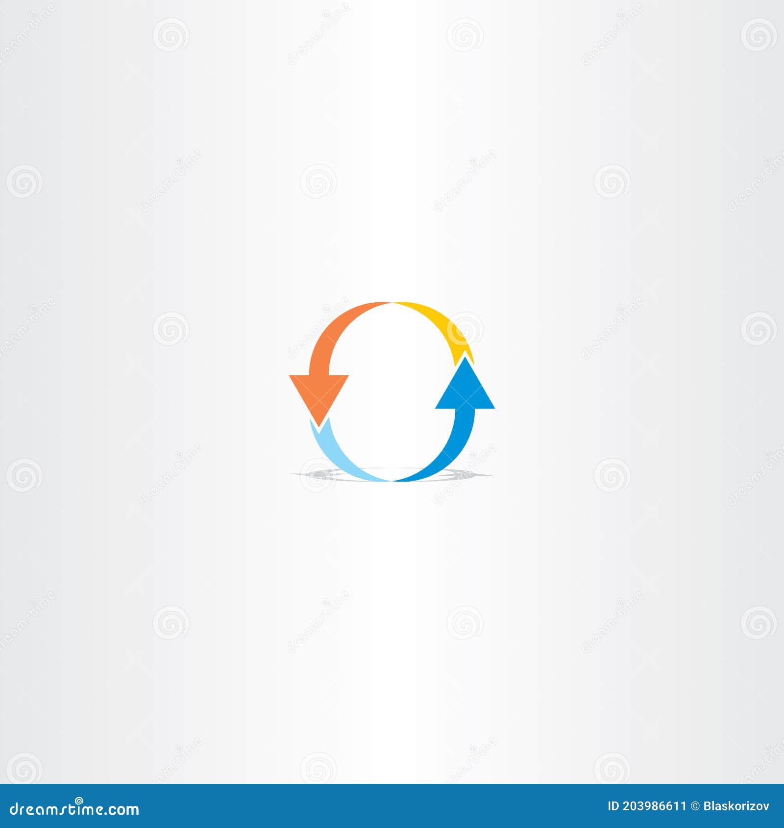 Letter o arrow vector logo stock vector. Illustration of emblem - 203986611