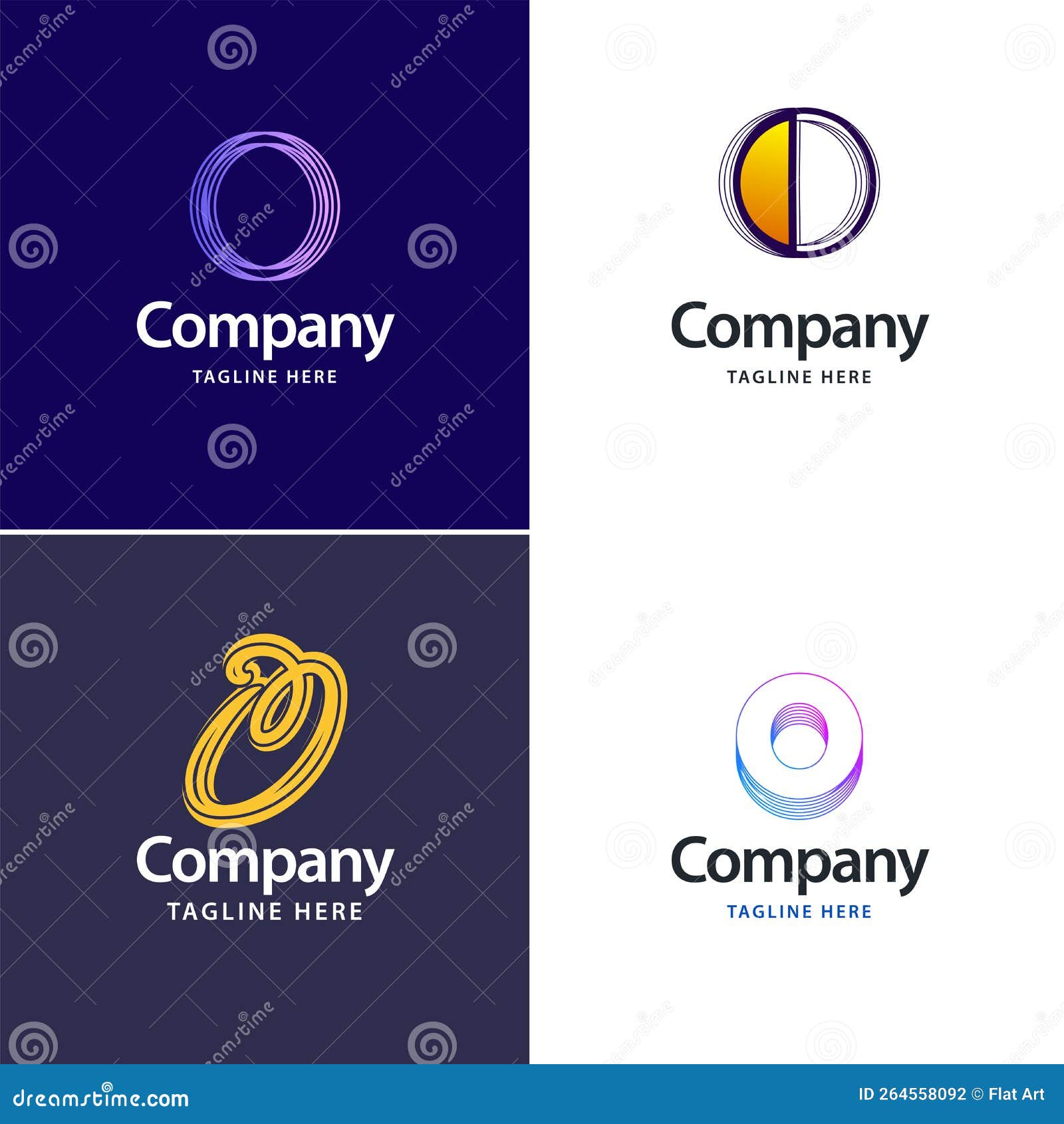 Letter O Big Logo Pack Design Creative Modern Logos Design for Your ...