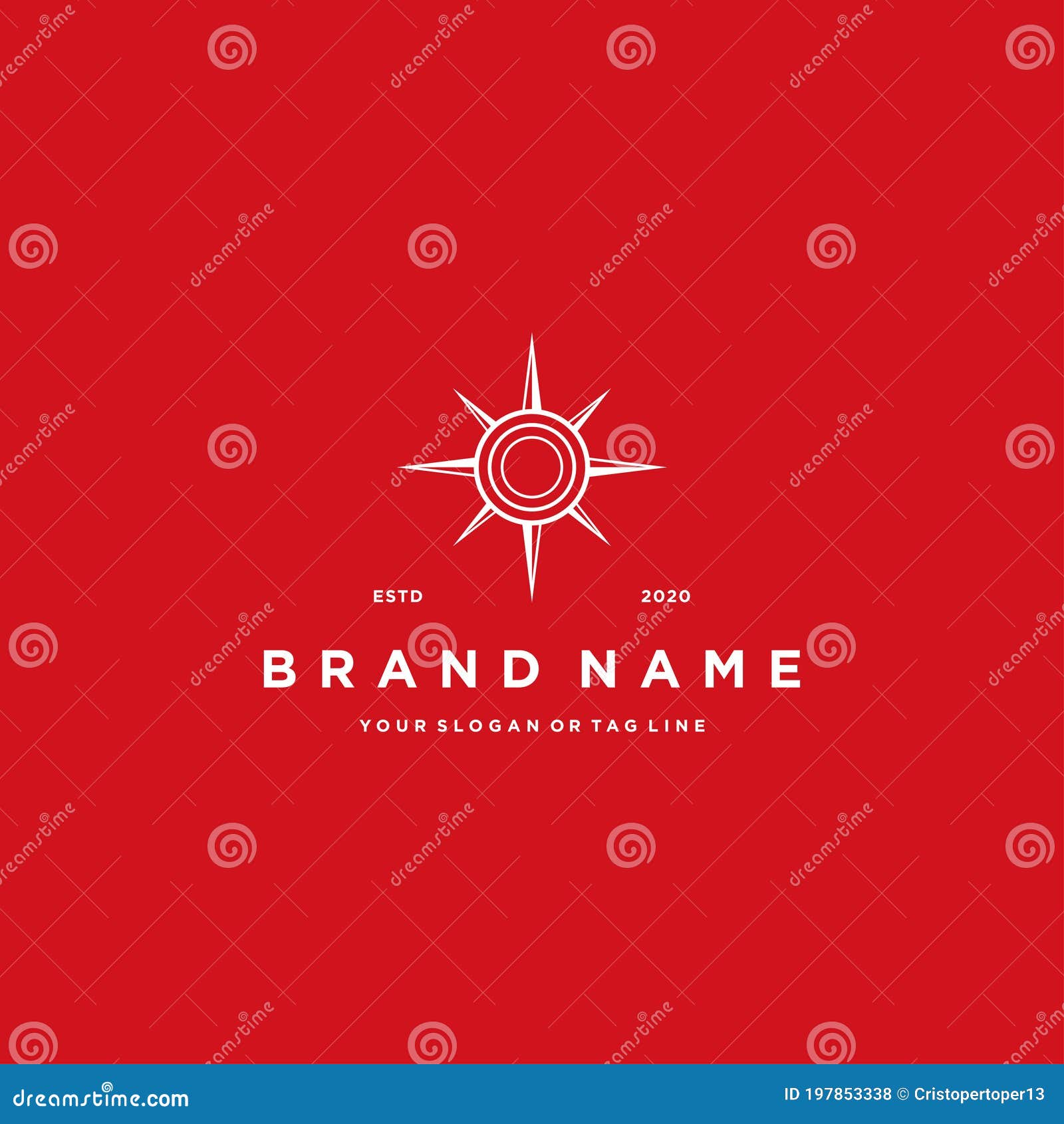 Letter O Compass Logo Design Vector Stock Vector - Illustration of logo ...