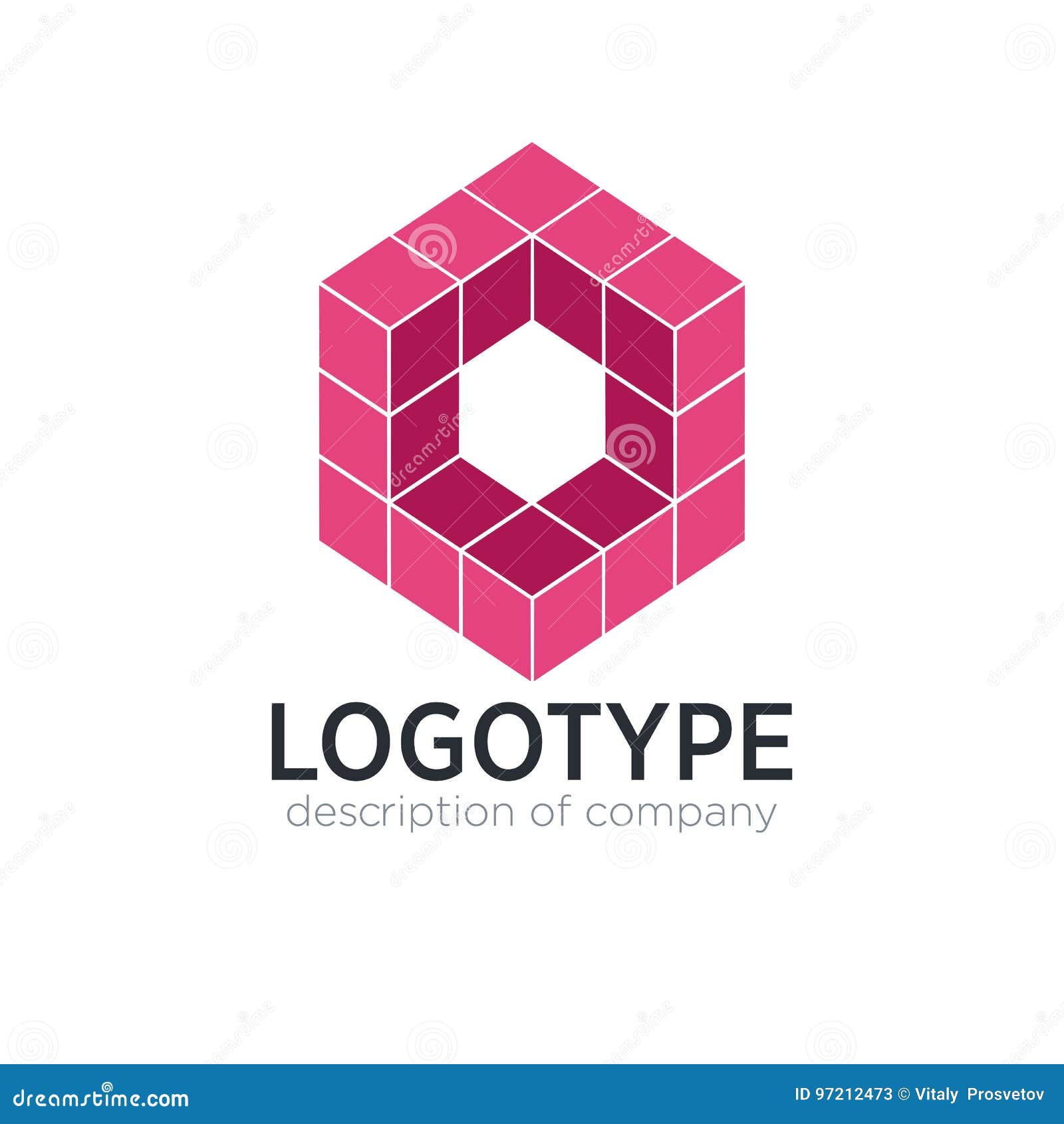 Letter O Cube Figure Logo Icon Design Template Elements Stock Vector ...