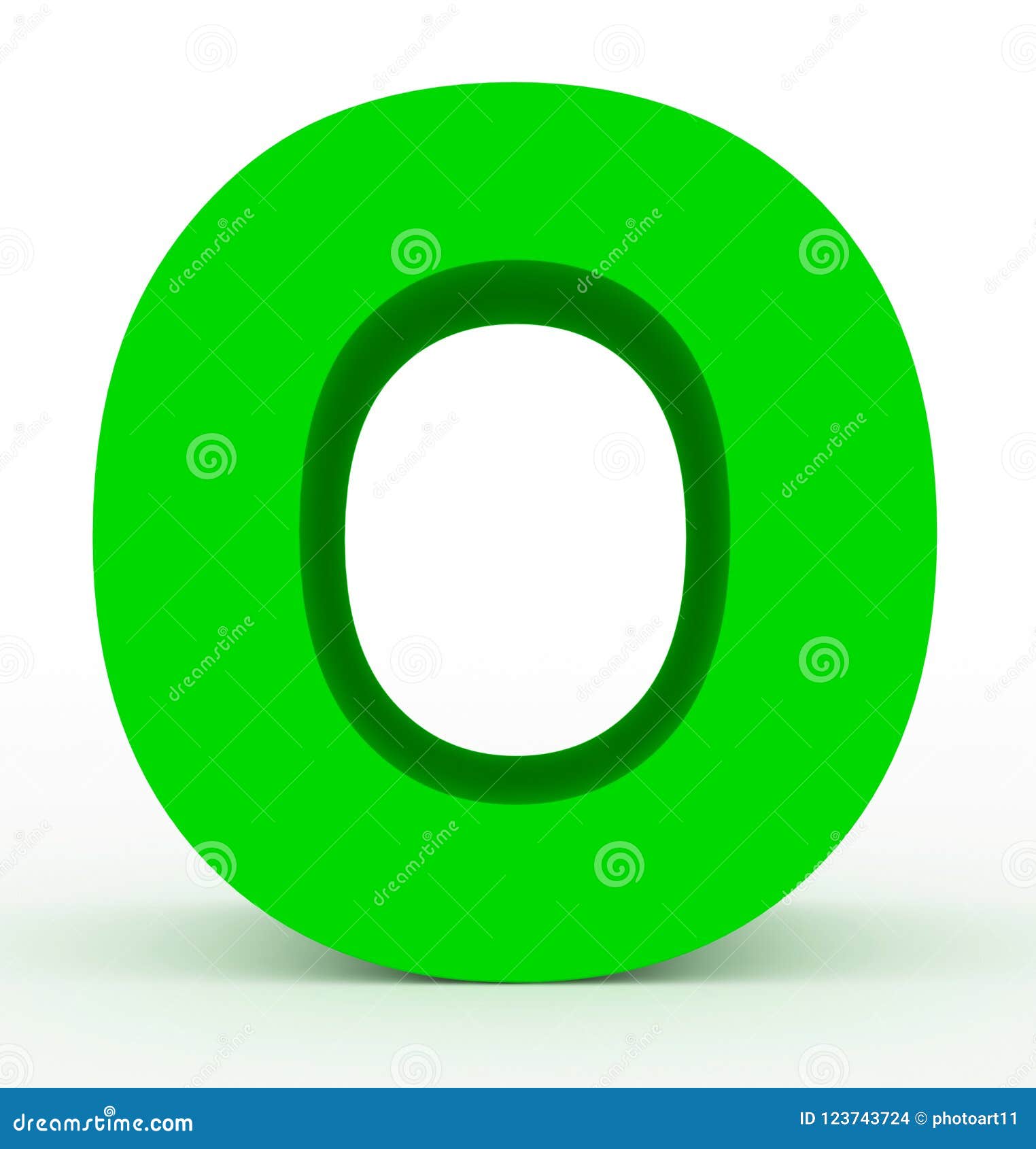3d Letter O