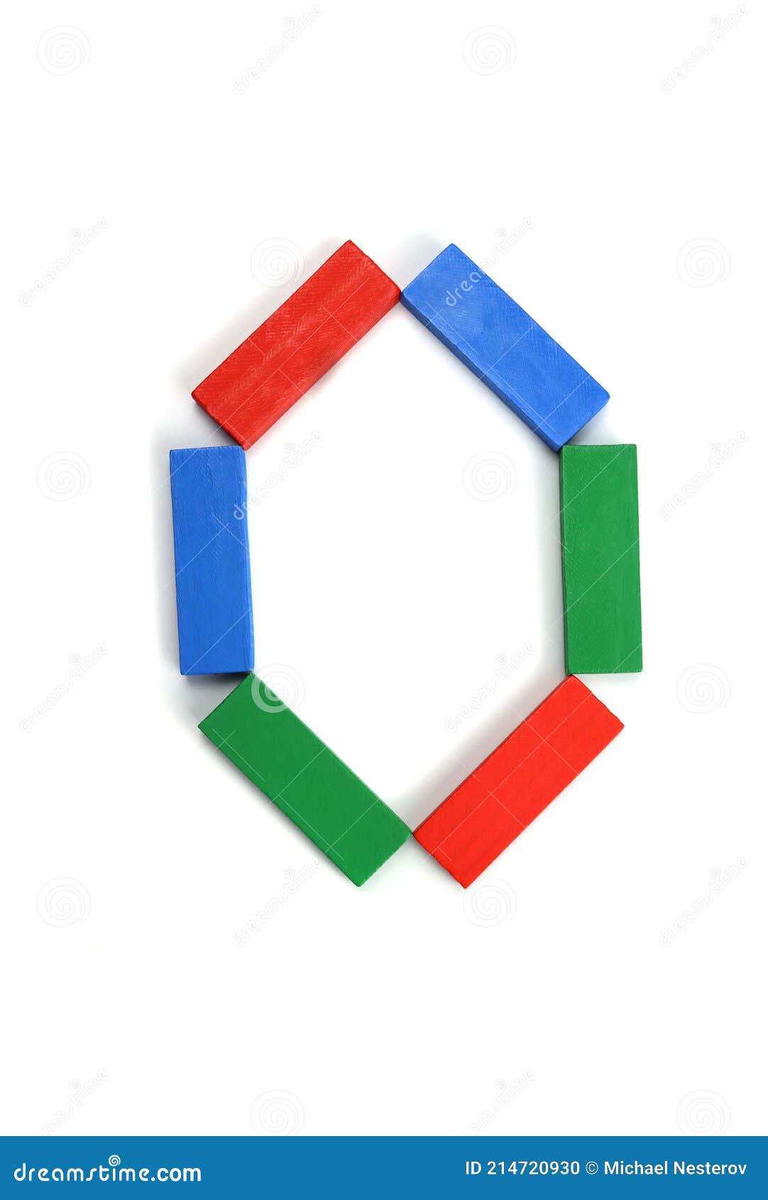 Letter O of the English Alphabet from the Color Blocks of the ...