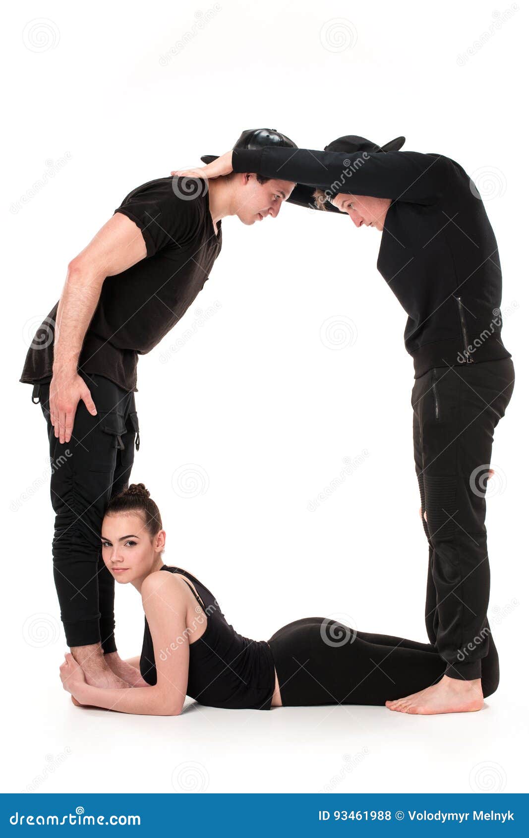 The Letter O Formed by Gymnast Bodies Stock Photo - Image of healthy ...
