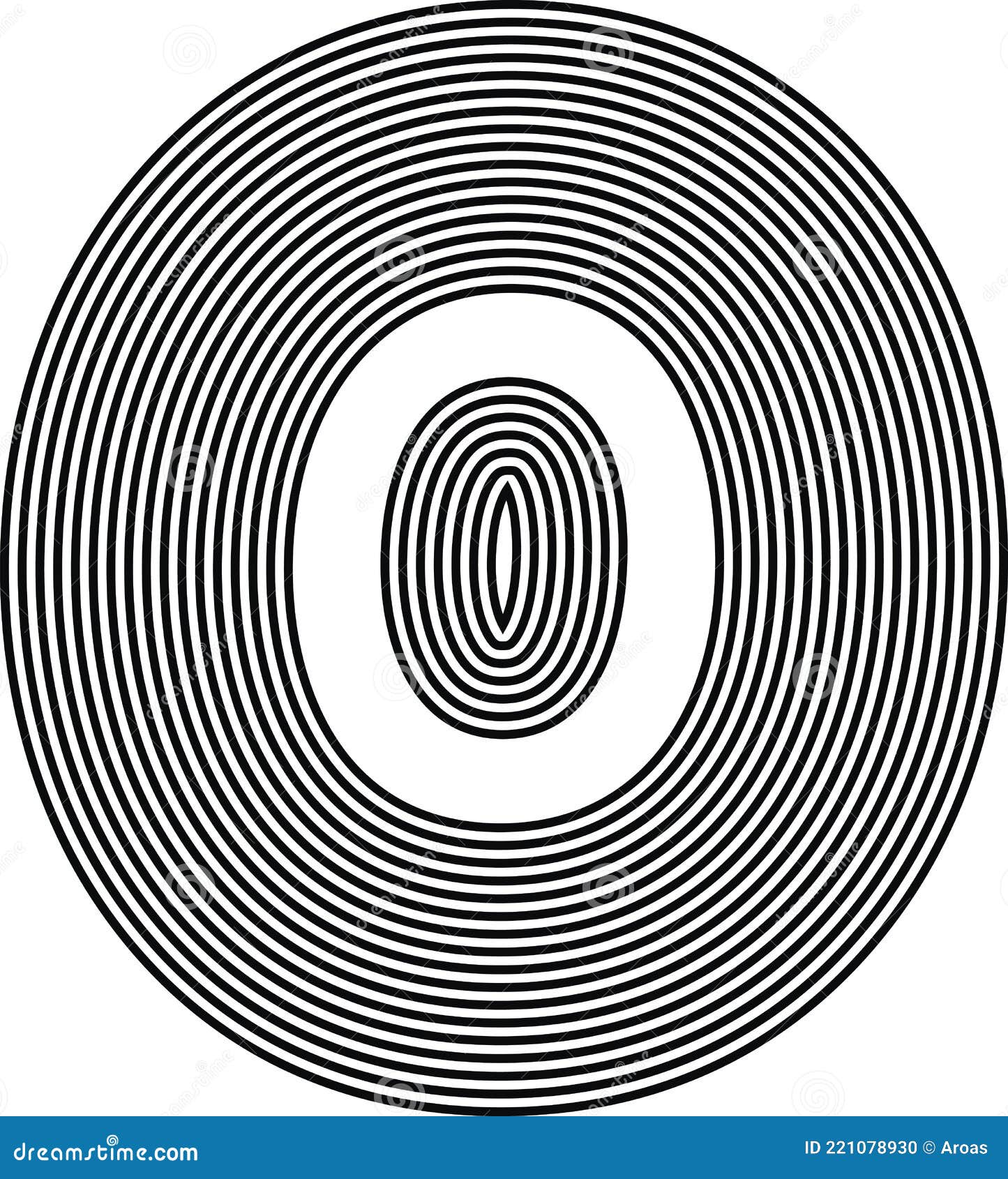 Letter O Line Logo Icon Design Stock Vector - Illustration of drawing ...