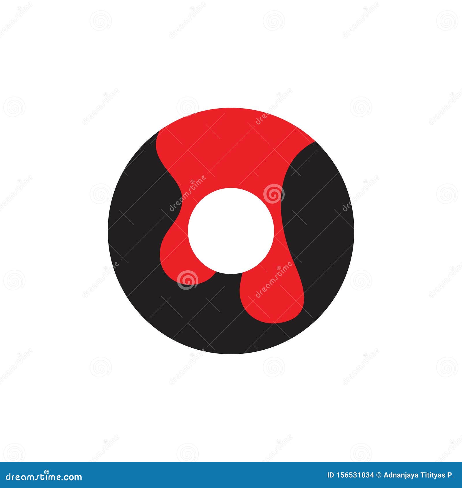 Letter O Liquid Design Logo Vector Stock Vector - Illustration of ...