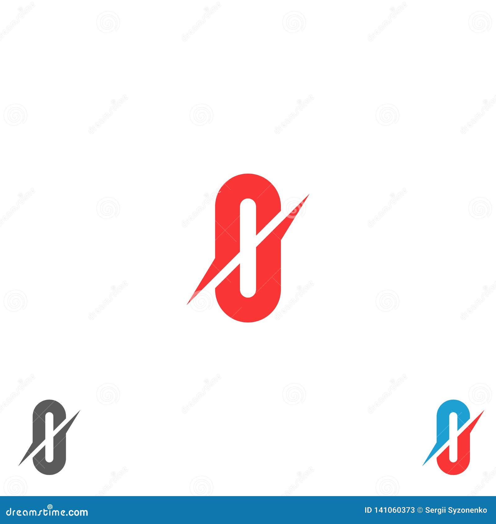 Letter O Logo Abstract Direction Winged Shape Design Element Template ...