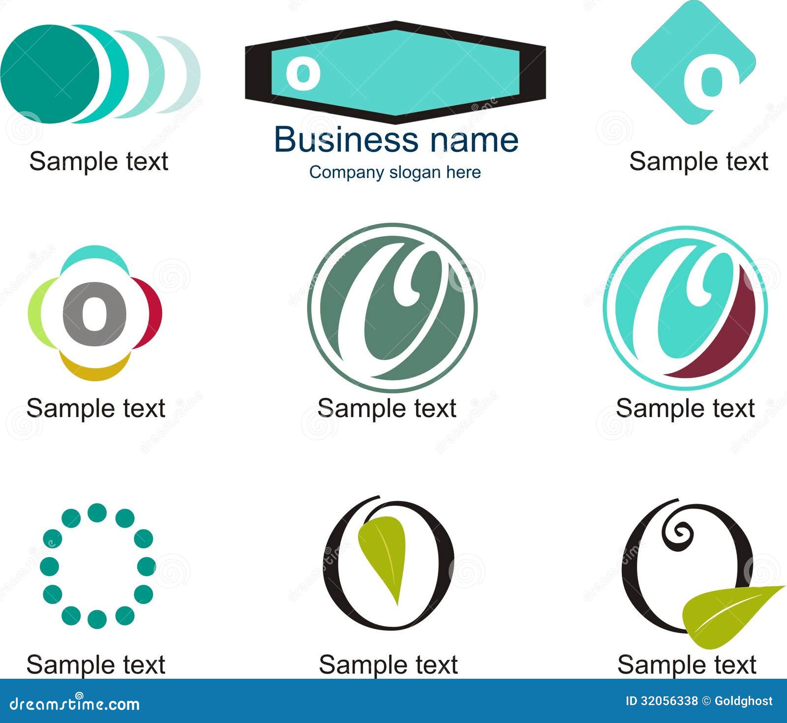 Letter O Logo stock vector. Illustration of design, abstract - 32056338