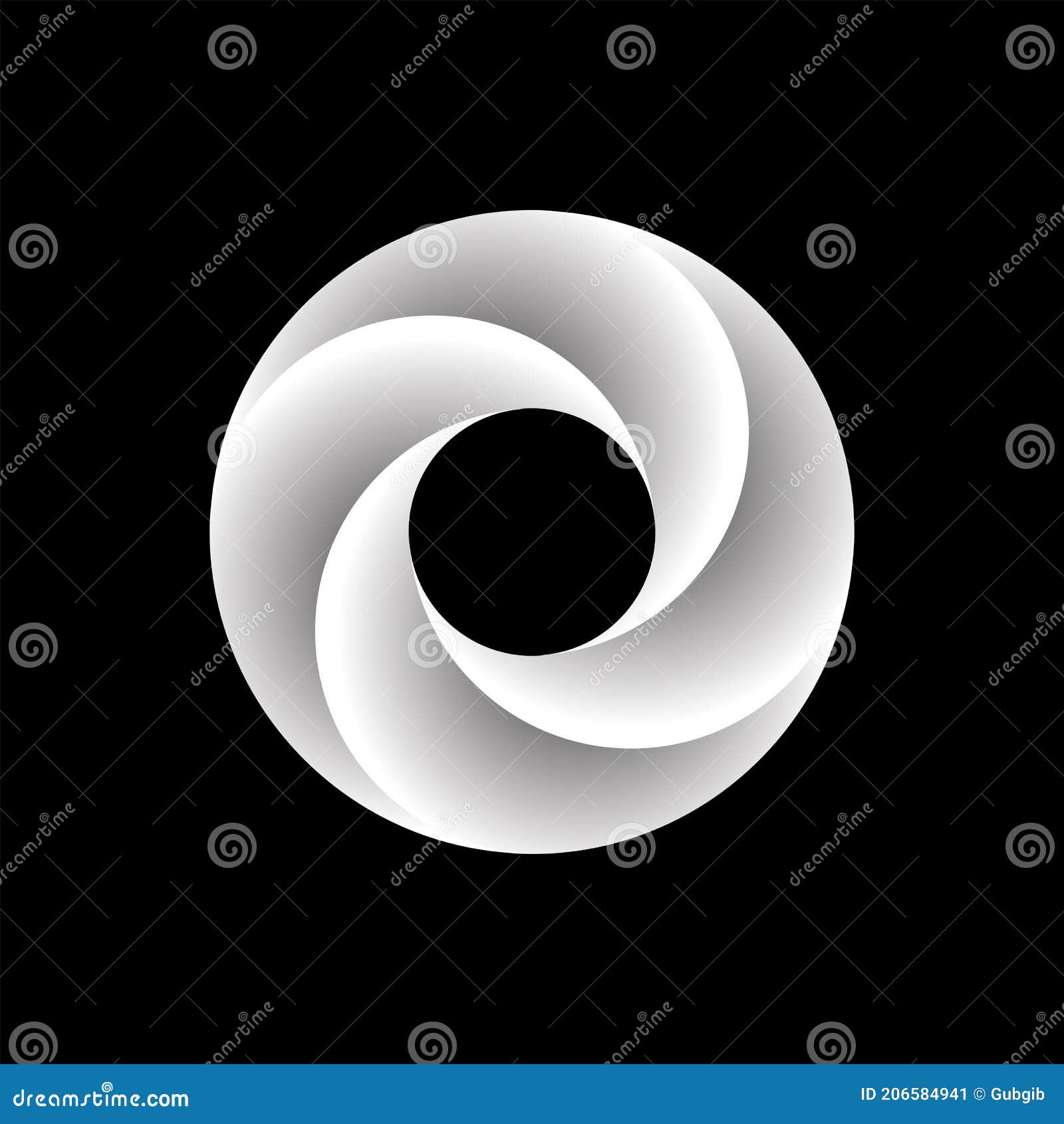 Letter O Logo on Black Background Stock Vector - Illustration of ...