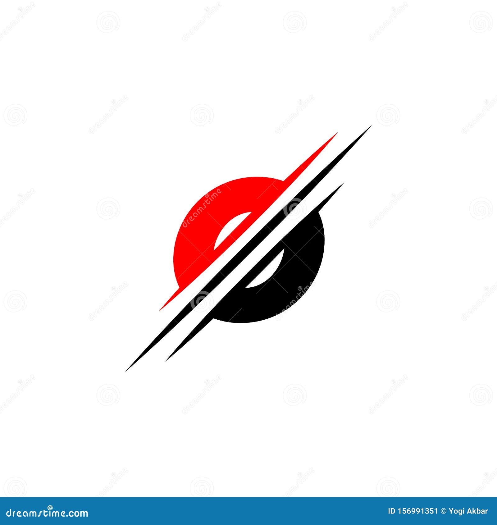 Letter O Logo Graphic Elegant and Unique Sliced Design Template Vector ...