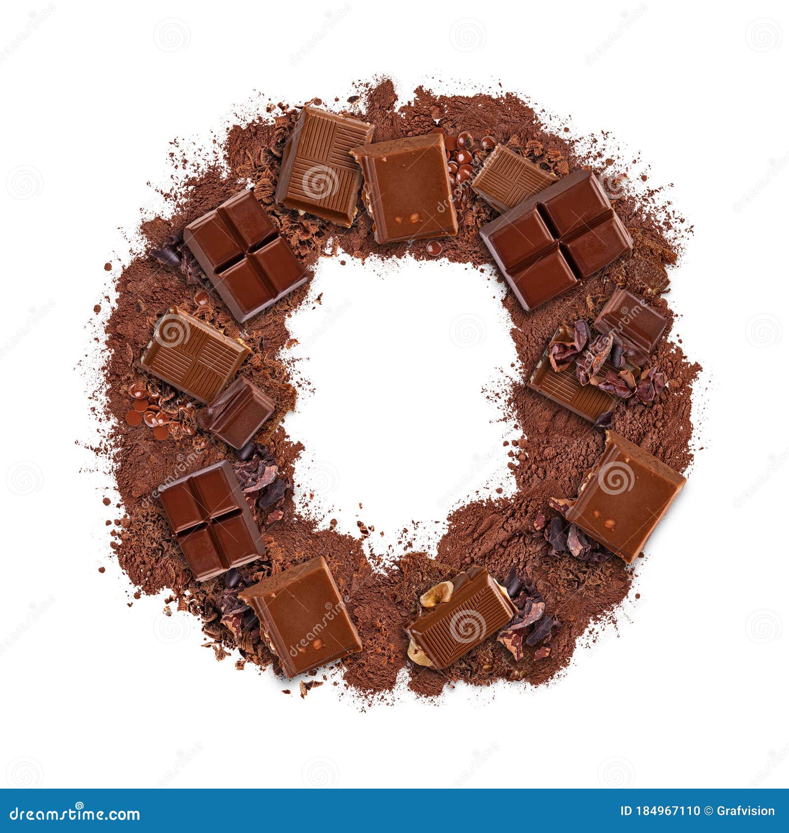 Letter O Made of Chocolate Bar Stock Photo - Image of shape, delicious ...