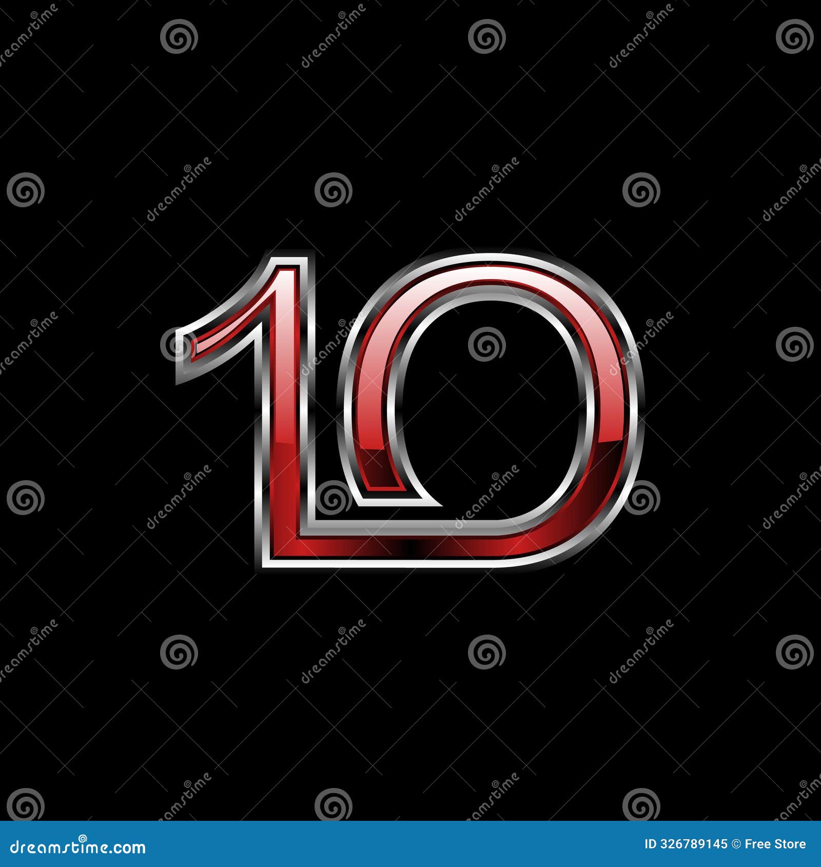 Letter 1O Modern Geometric Business Icon Creative Technology Logo Stock ...