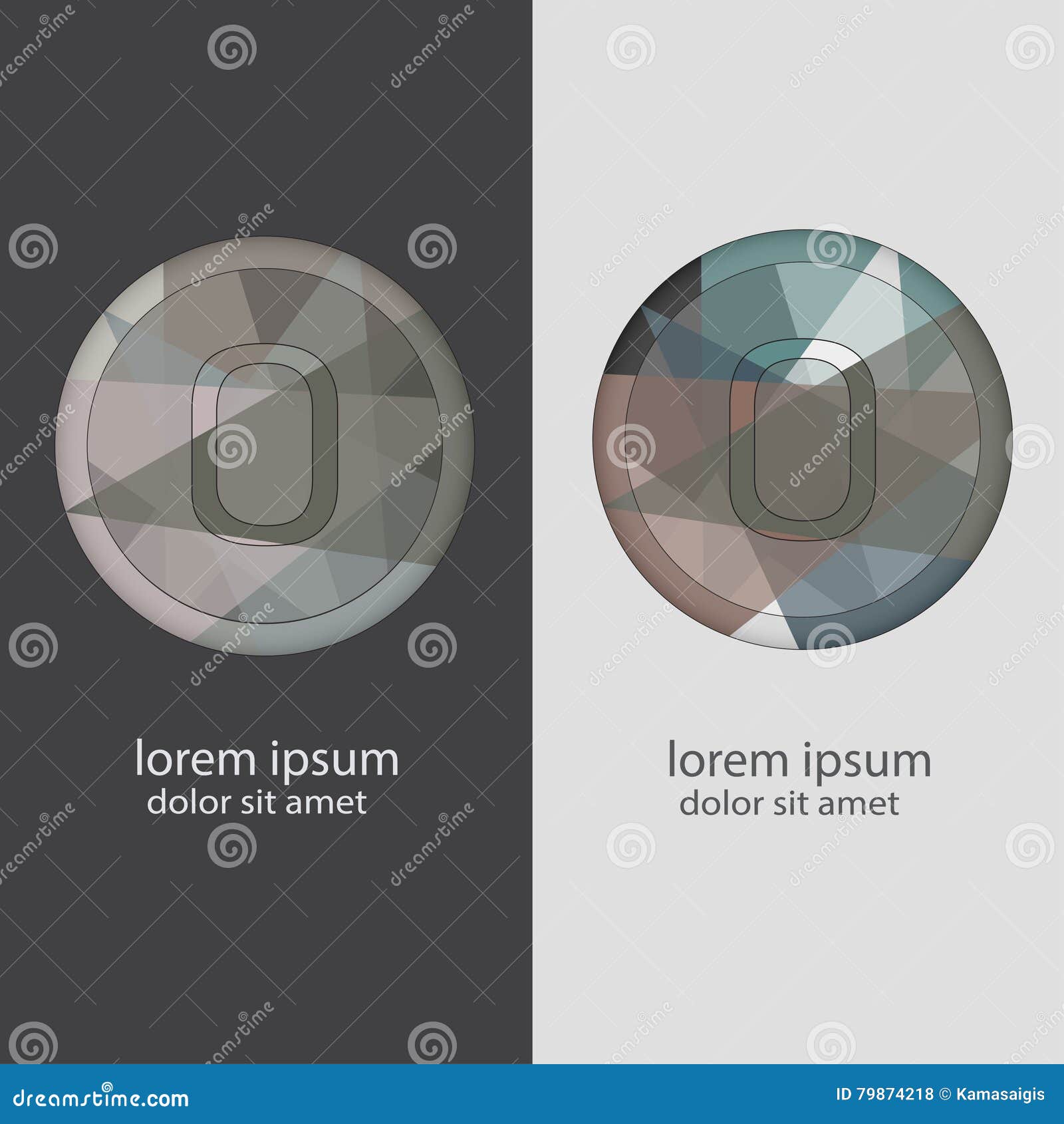 Letter O with Multiple Color Combinations Stock Vector - Illustration ...