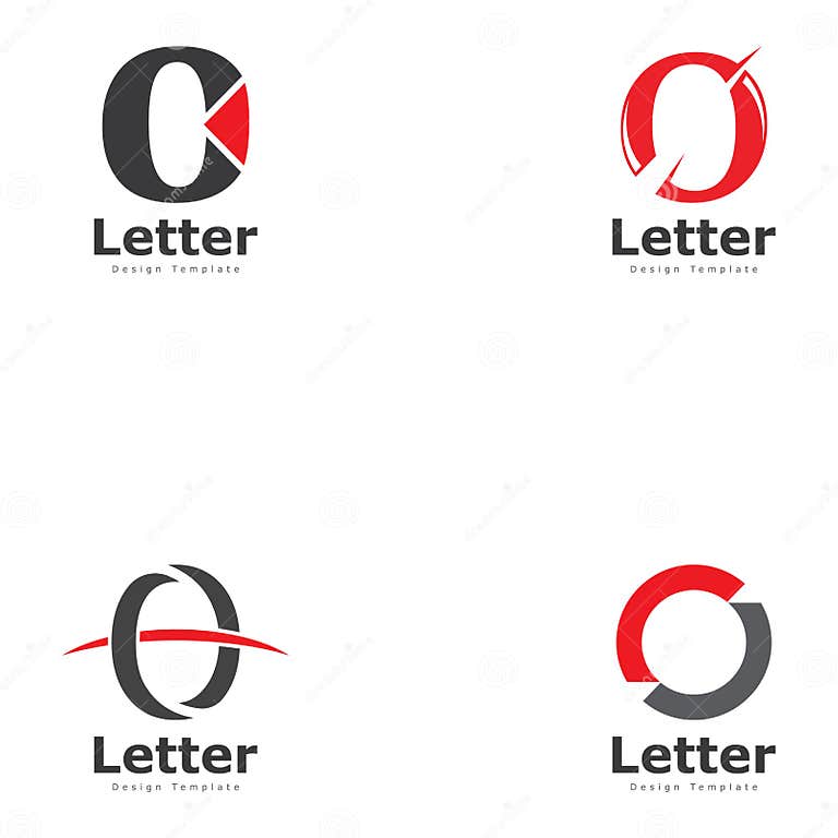 Letter O Number 0 Logo Icon Design Template Elements. Stock Vector ...