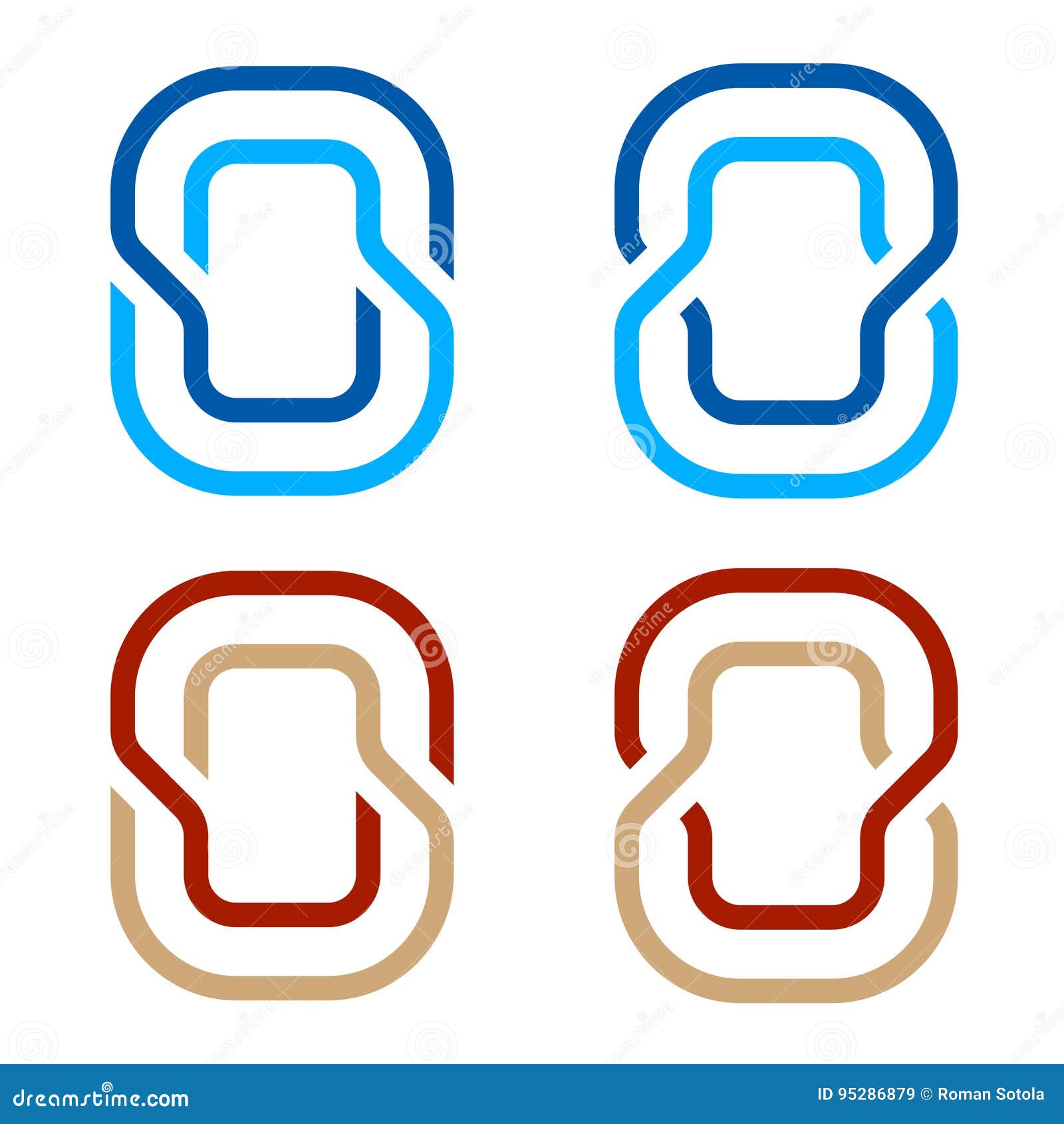 Letter O Number 0 Zero Icon Symbol Stock Vector - Illustration of line ...