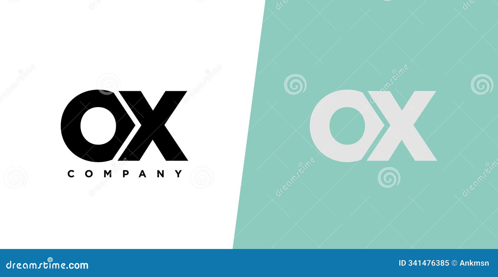 Letter O and X, OX Logo Design Template. Minimal Monogram Initial Based ...