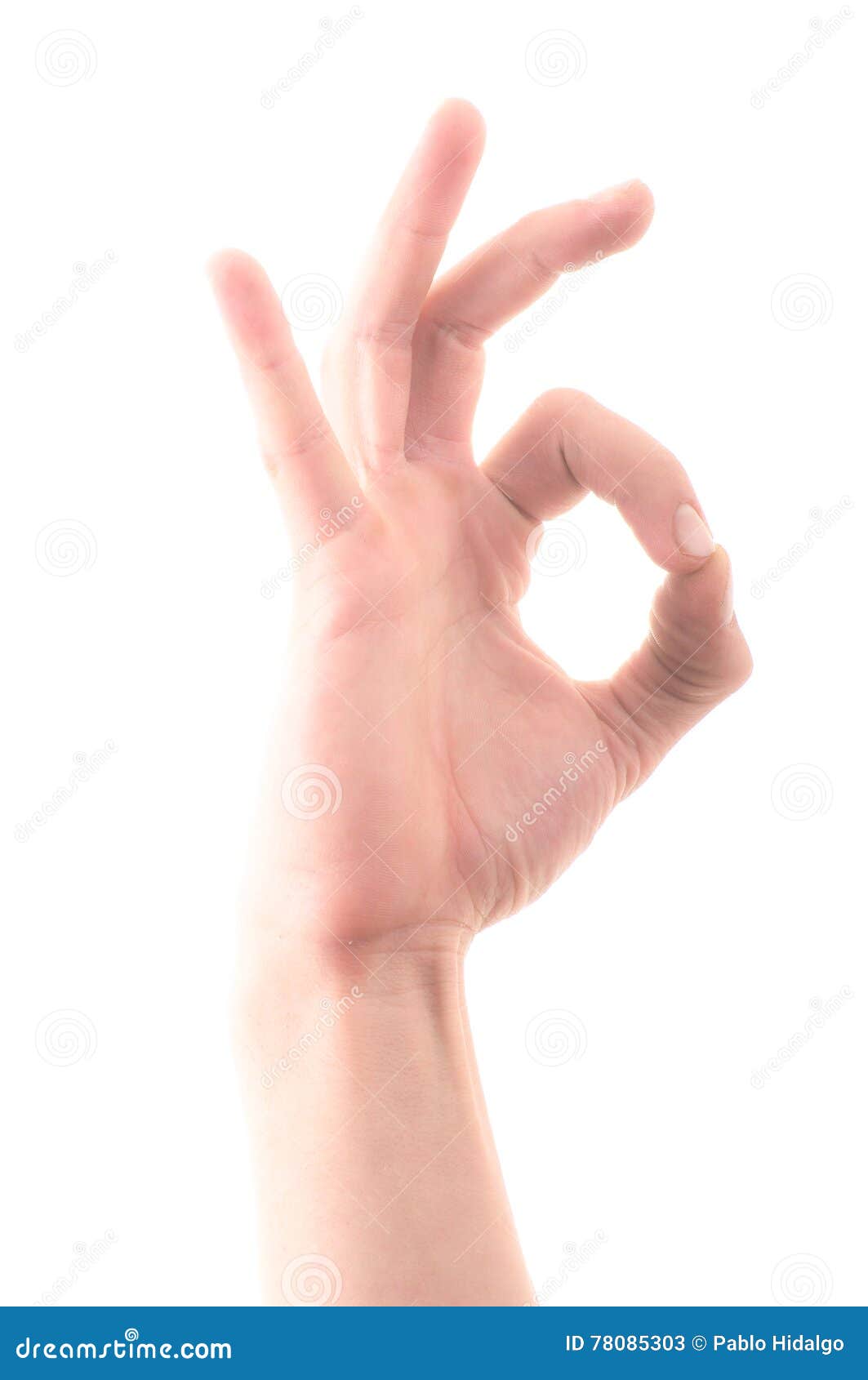 Letter O in Sign Language, on a White Background Stock Image - Image of ...