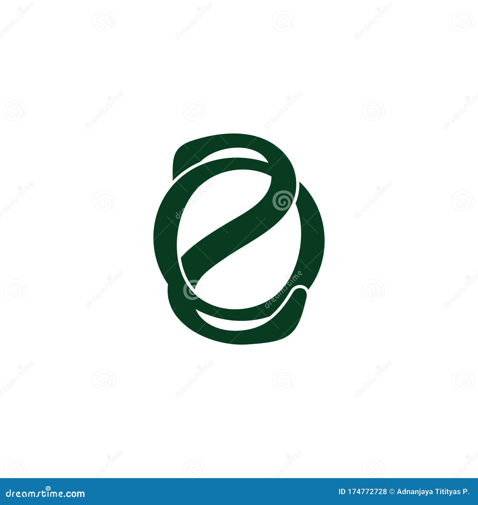 Letter O2 Simple 3d Linked Flat Design Symbol Logo Vector Stock Vector ...