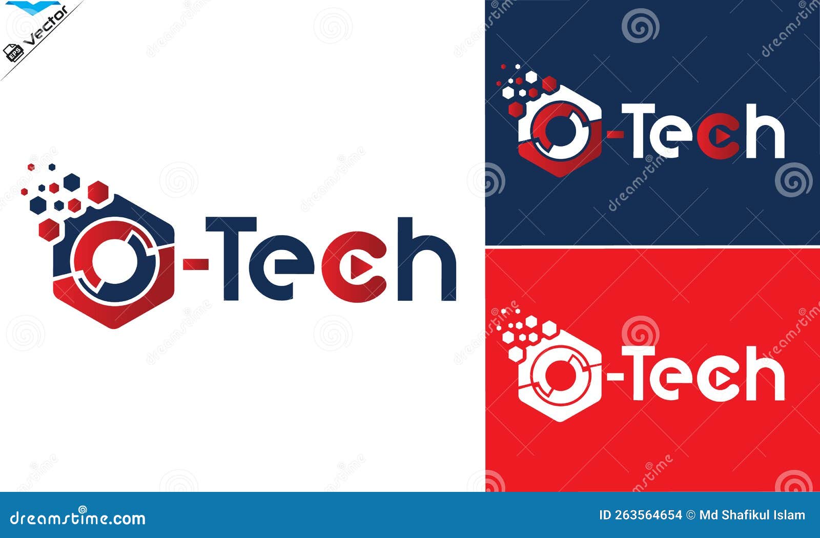 Letter O Tech Typography Vector Logo Template Stock Illustration ...
