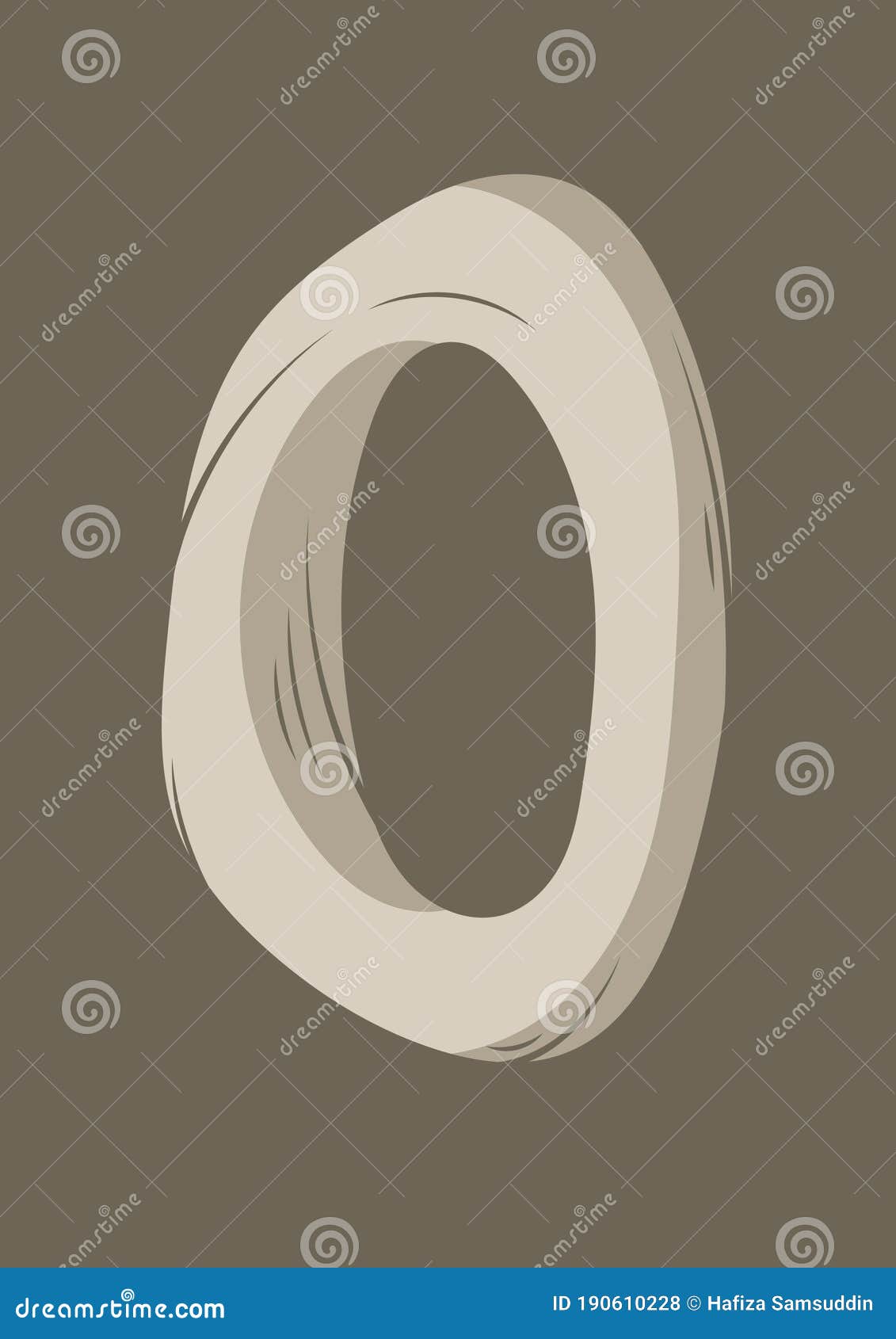 Letter O. Vector Illustration Decorative Design Stock Vector ...