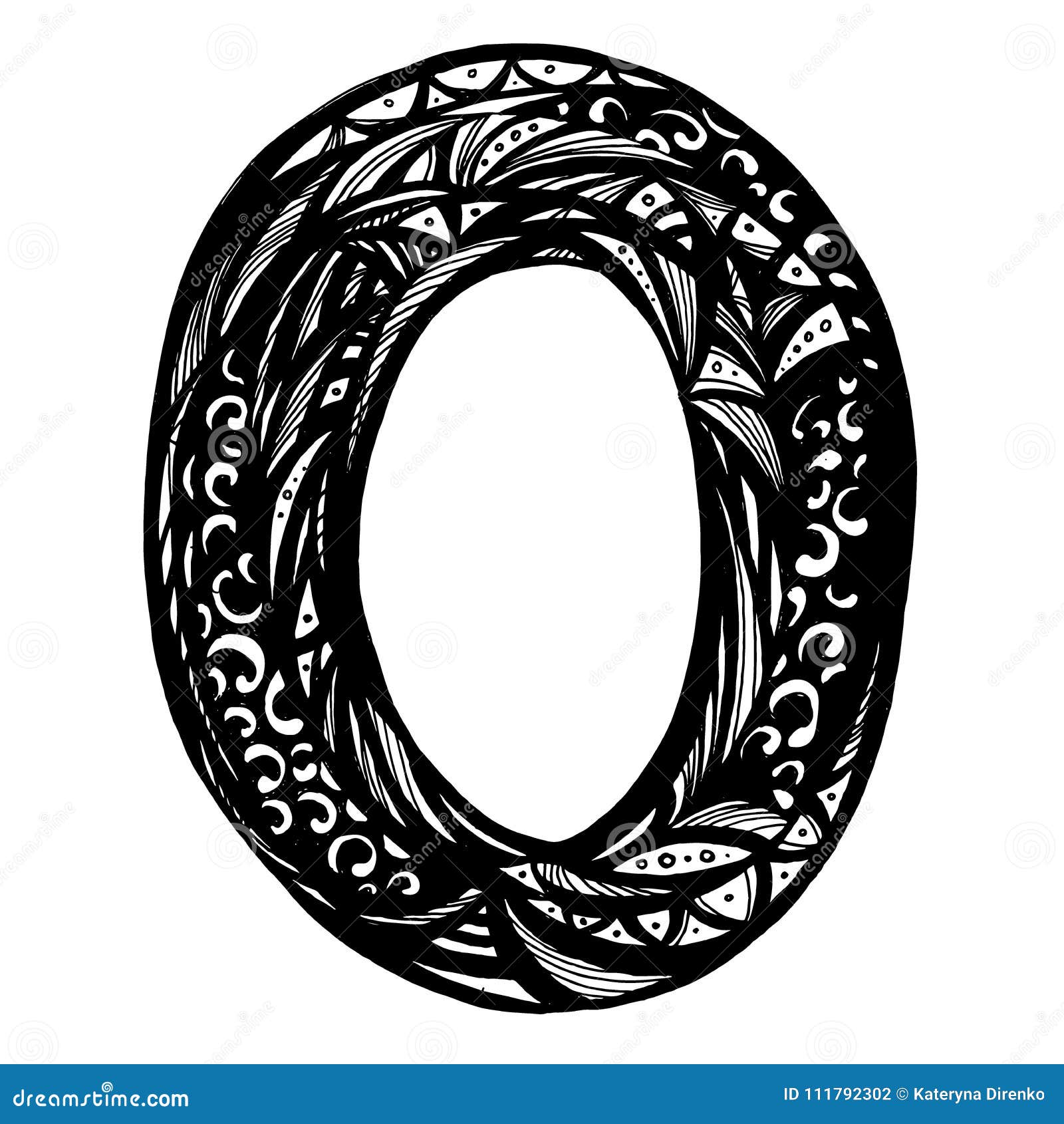 Letter O Vector Unusual Bold Rounded Font. Stock Vector - Illustration ...