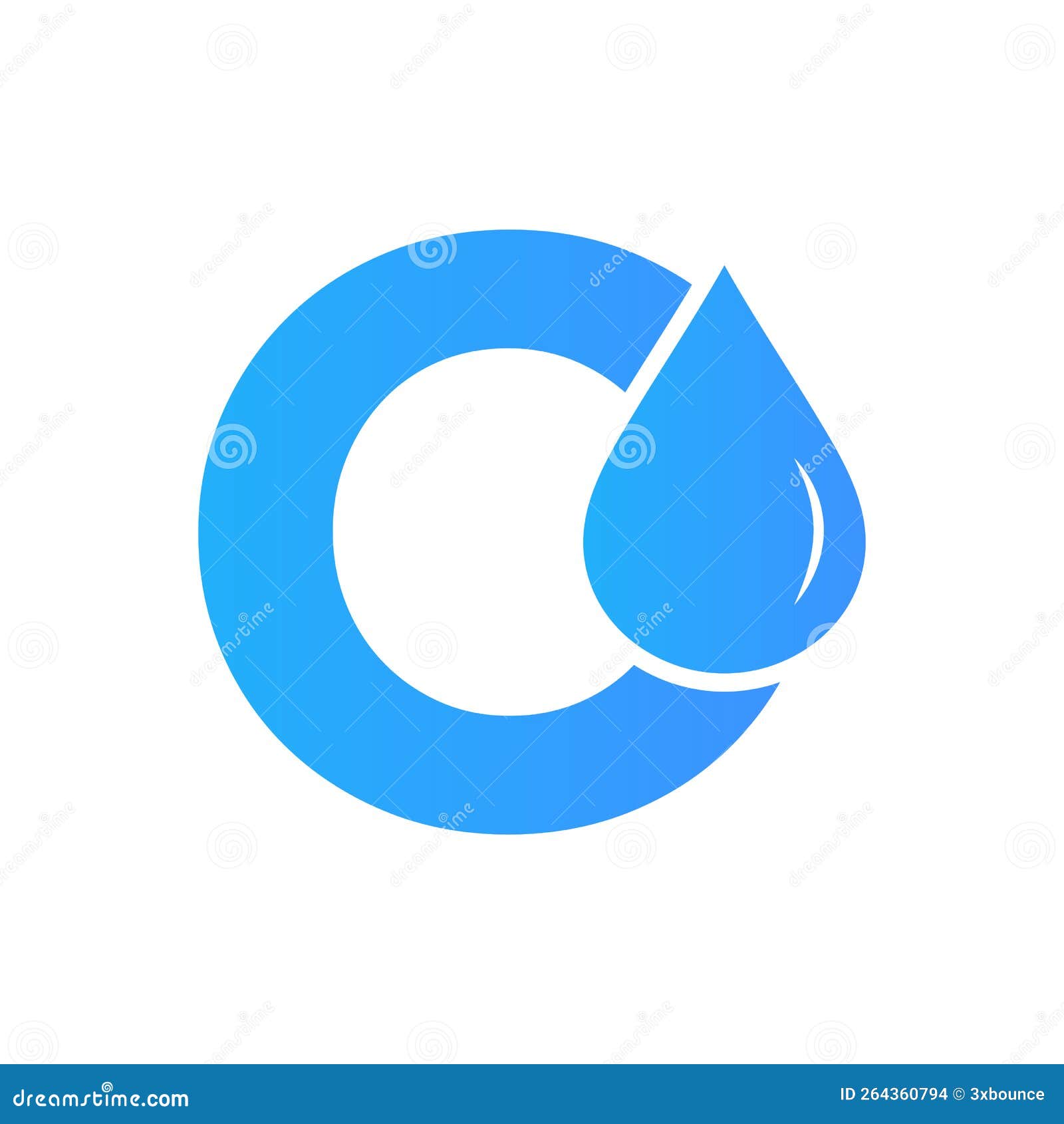 Letter O Water Logo Element Vector Template. Water Drop Logo Symbol ...