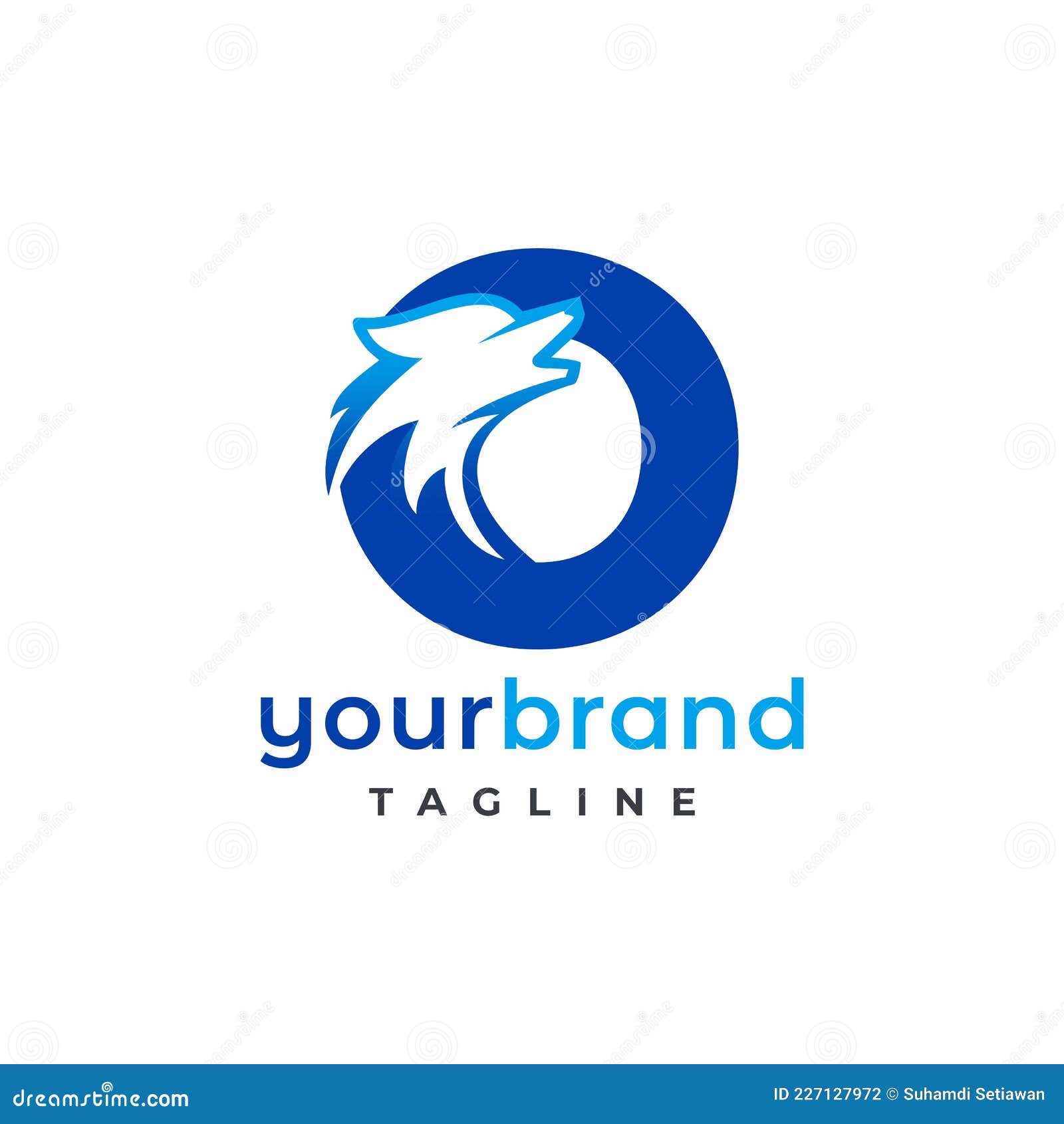 Letter O Wolf Logo Design Vector , Initial Gaming Logo Stock Vector ...