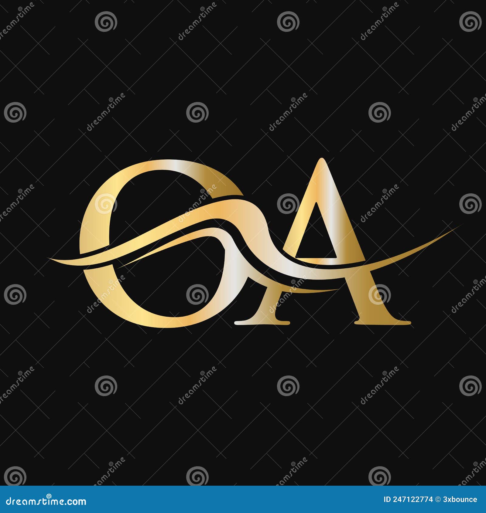 Letter OA Logo Design. Initial OA Logotype Template for Business and ...