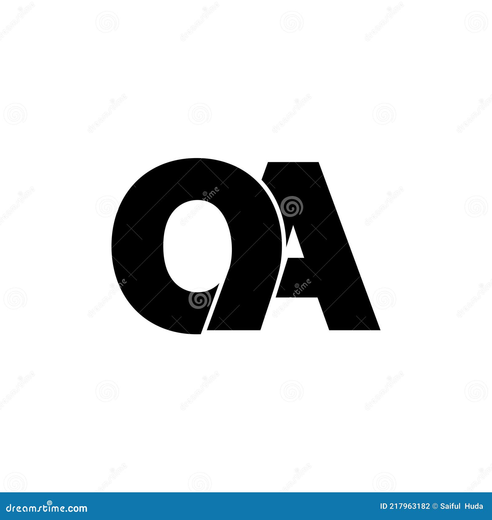 Letter OA Simple Monogram Logo Icon Design. Stock Vector - Illustration ...