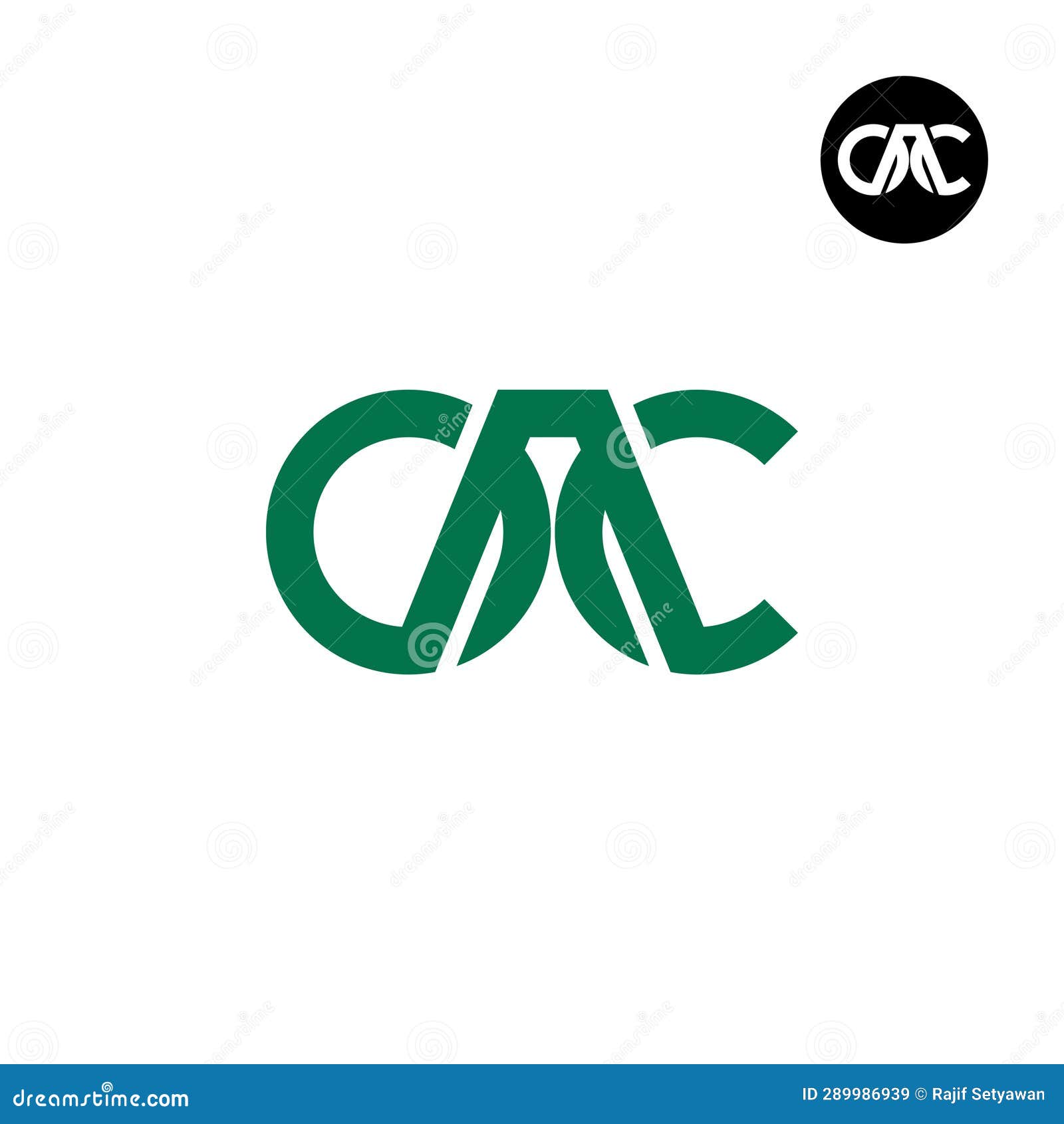 Letter OAC Monogram Logo Design Cartoon Vector | CartoonDealer.com ...