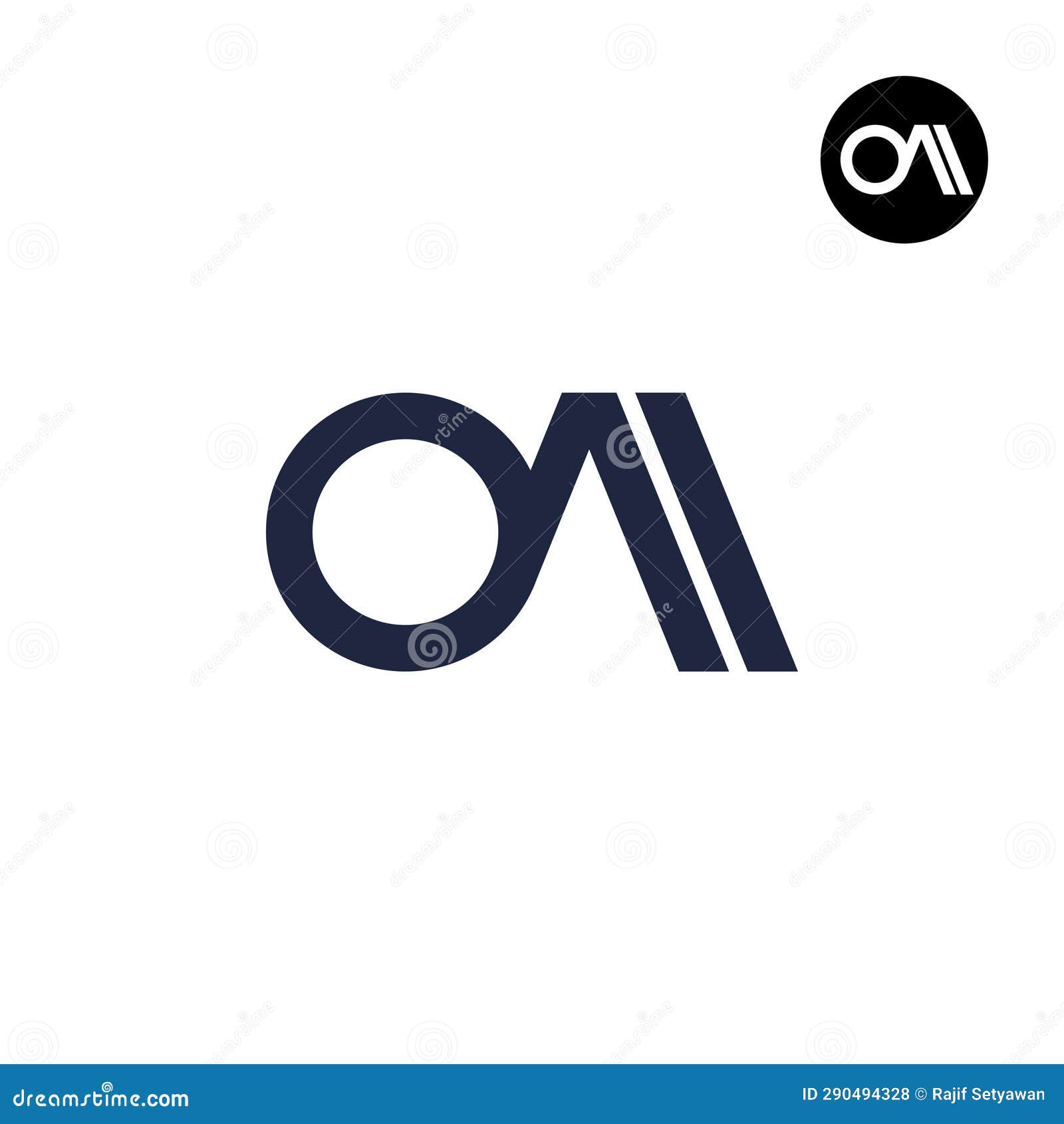 Letter OAI Monogram Logo Design Simple Stock Vector - Illustration of ...
