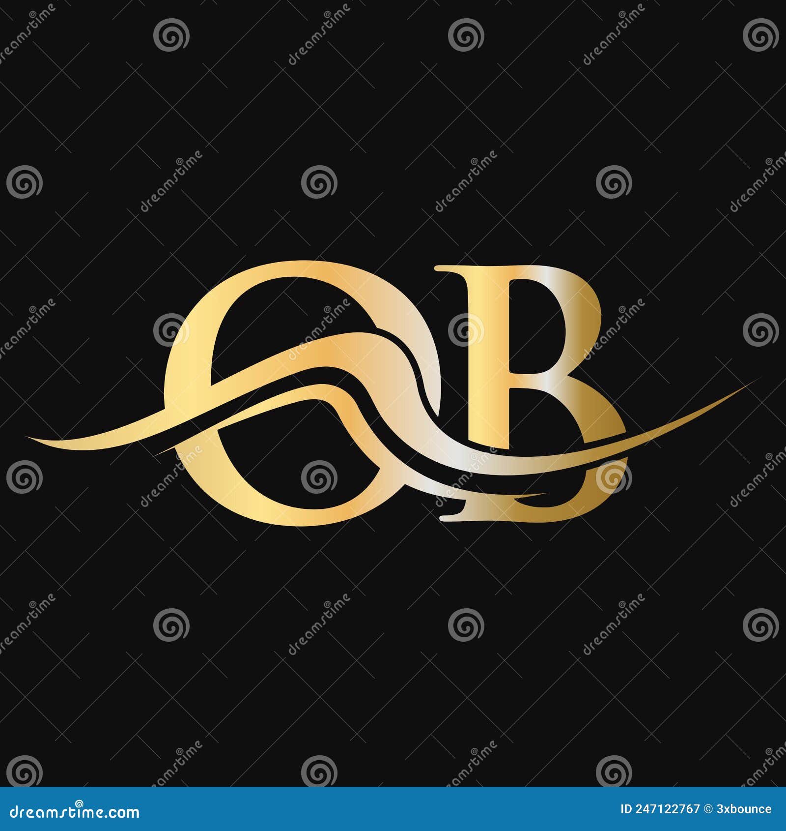 Letter OB Logo Design. Initial OB Logotype Template for Business and ...