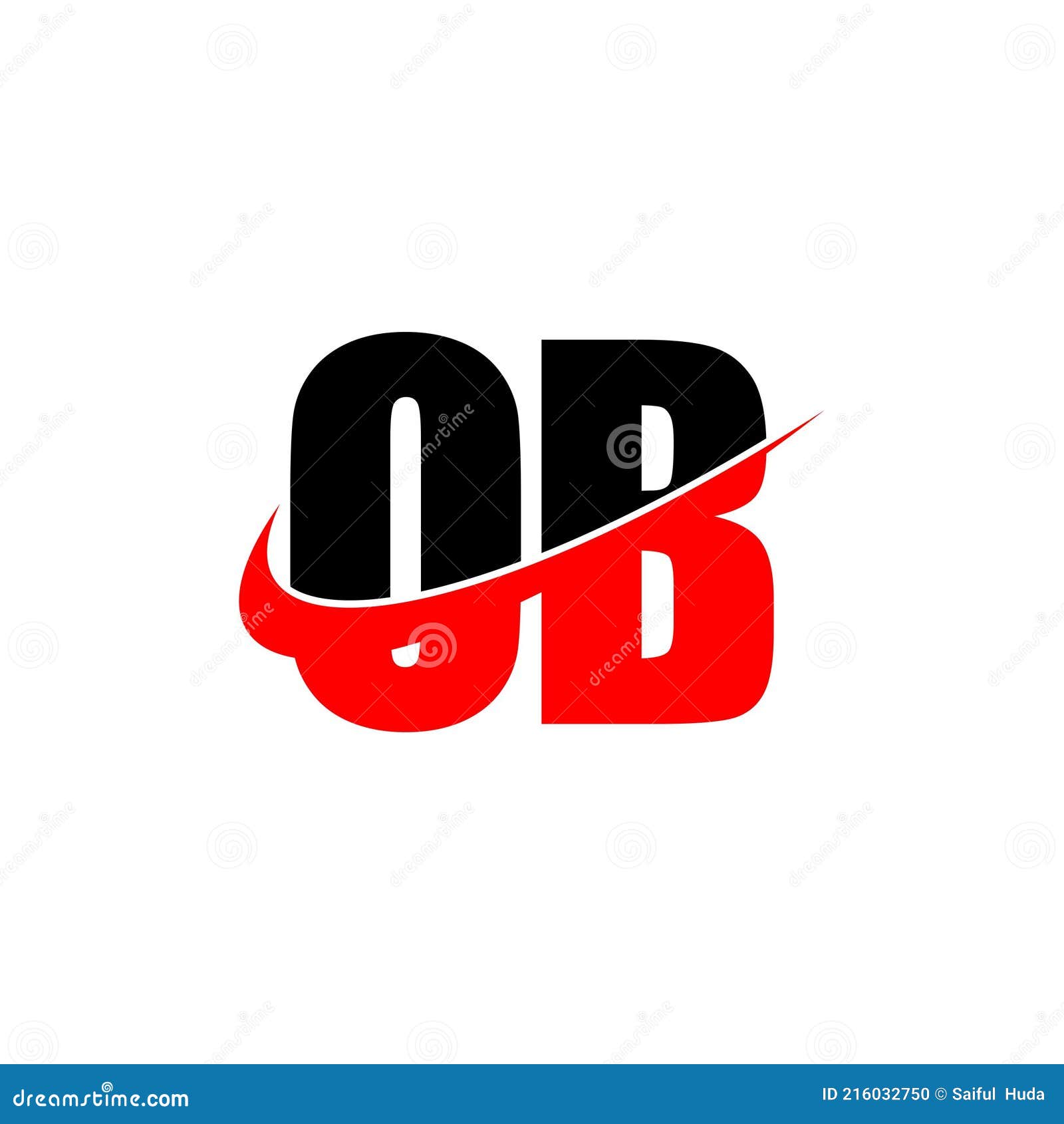 Letter OB Simple Monogram Logo Icon Design. Stock Vector - Illustration ...